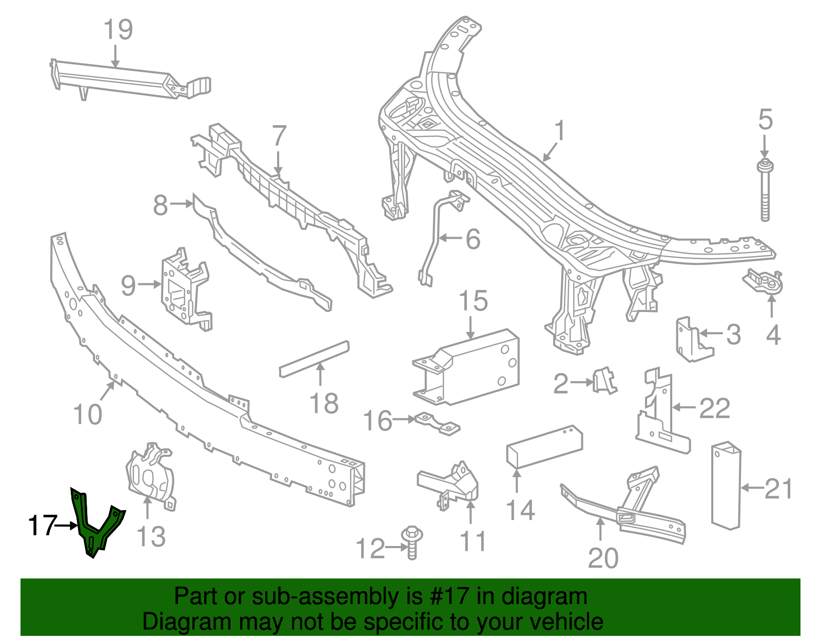 205-620-41-00 - Front Brace 2015-2025 Mercedes-Benz | Mercedes-Benz ...