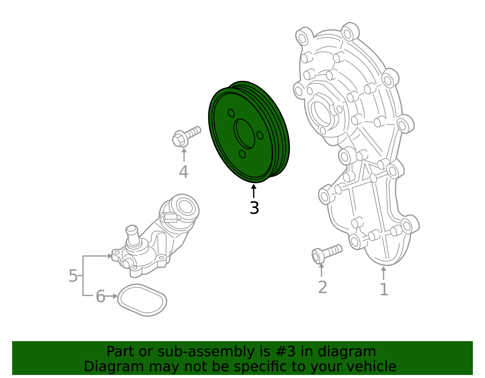 059-121-031-H - High-Quality Pump Pulley for 2009-2016 Volkswagen ...