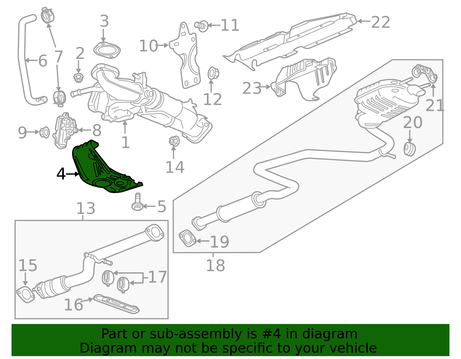 84040858 - Exhaust Heat Shield 2016-2019 Chevrolet Malibu | GM Parts Center