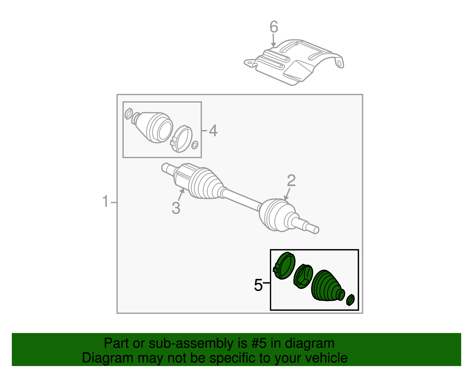 2006-2011 Chevrolet HHR Inner Boot 10359813 | Capital Chevy Parts