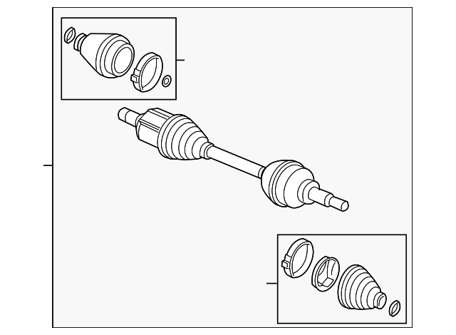 2006-2011 Chevrolet HHR Axle Assembly 22710928 | Courtesy Parts