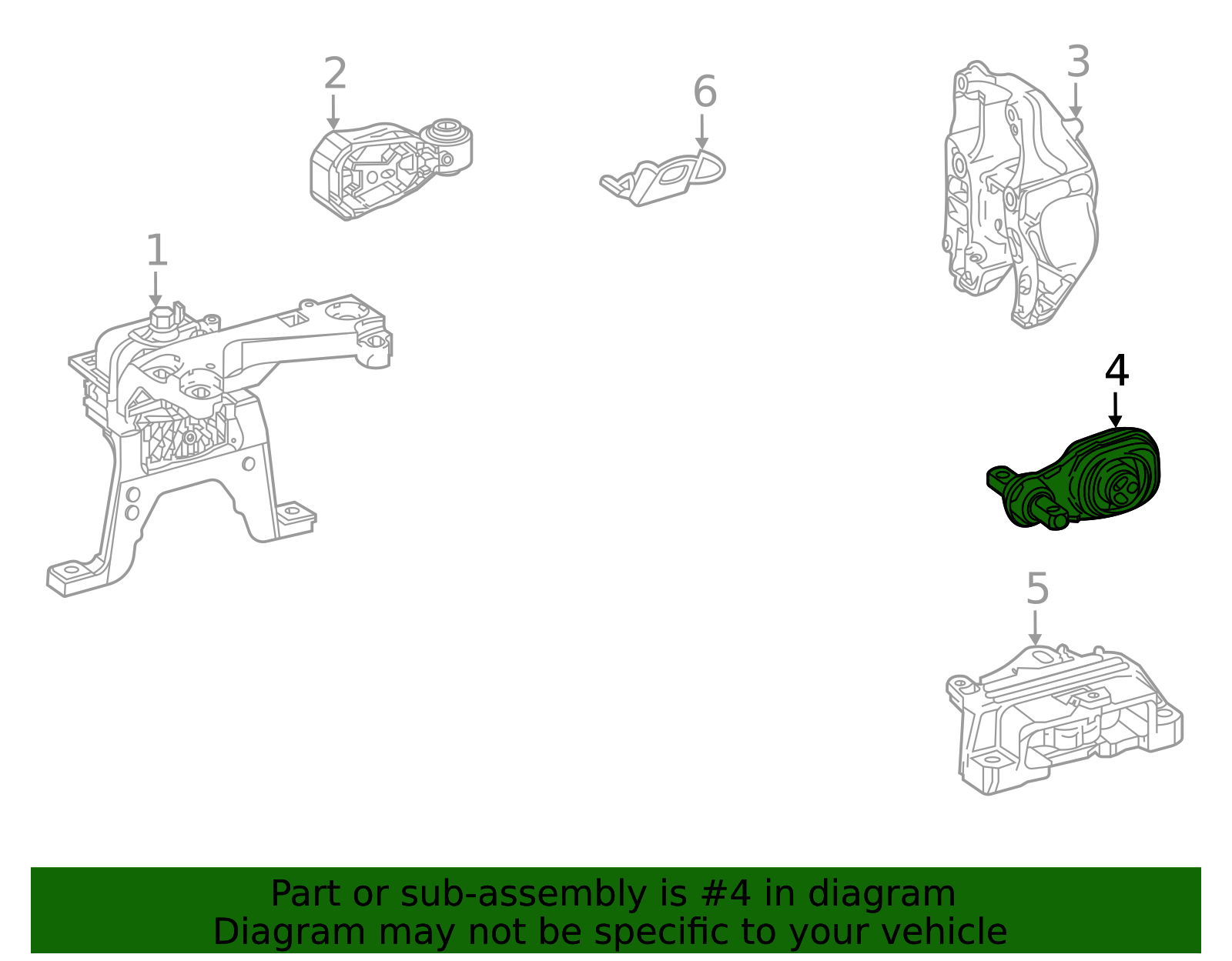 177-240-80-00 - Engine Stabilizer Mount 2020-2025 Mercedes-Benz ...