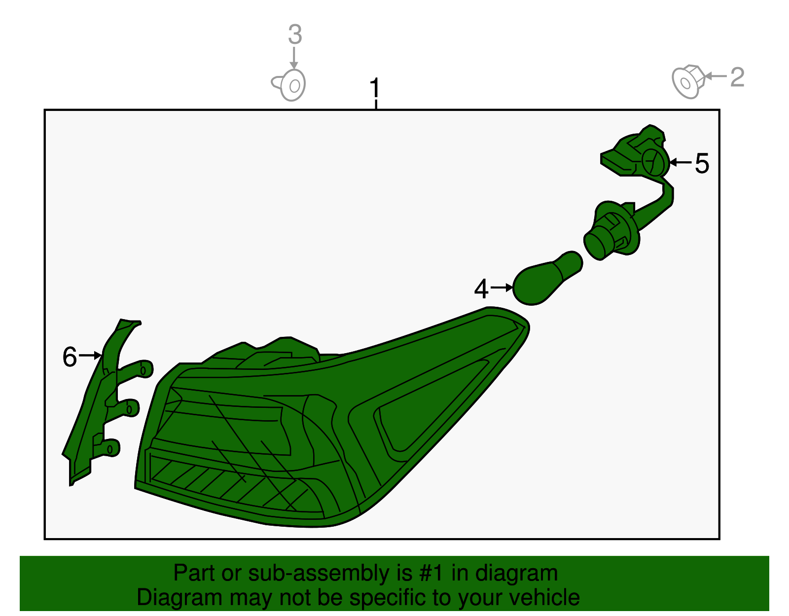 92402 H9100 - Tail Lamp Assembly 2018-2023 Kia Rio | Kia.Parts Store