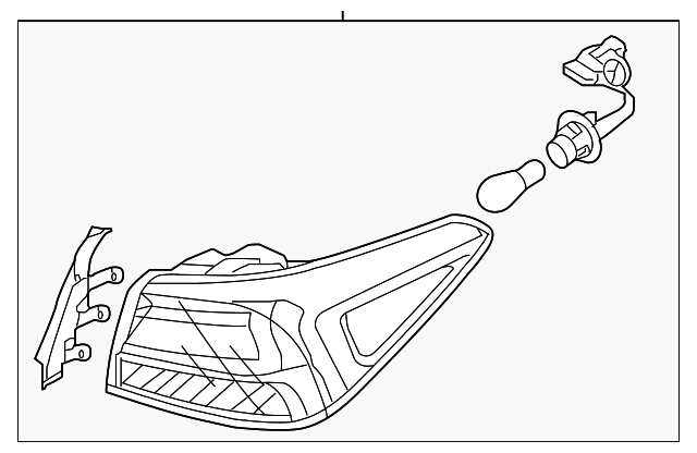 92402 H9100 - Tail Lamp Assembly 2018-2023 Kia Rio | Kia.Parts Store