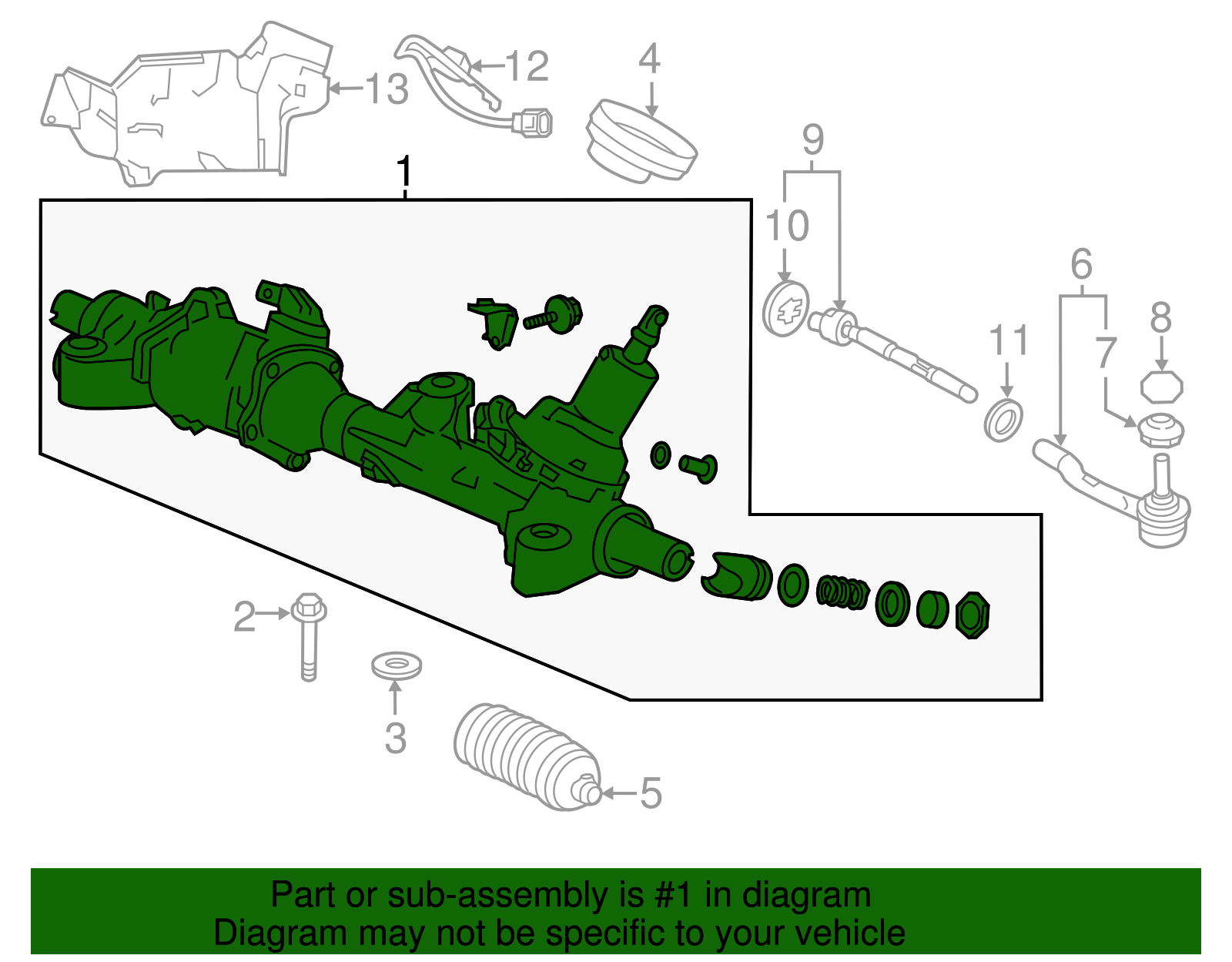 2013-2017 Honda Accord Steering Gear 53601-T2G-A92 | OEM Parts Online