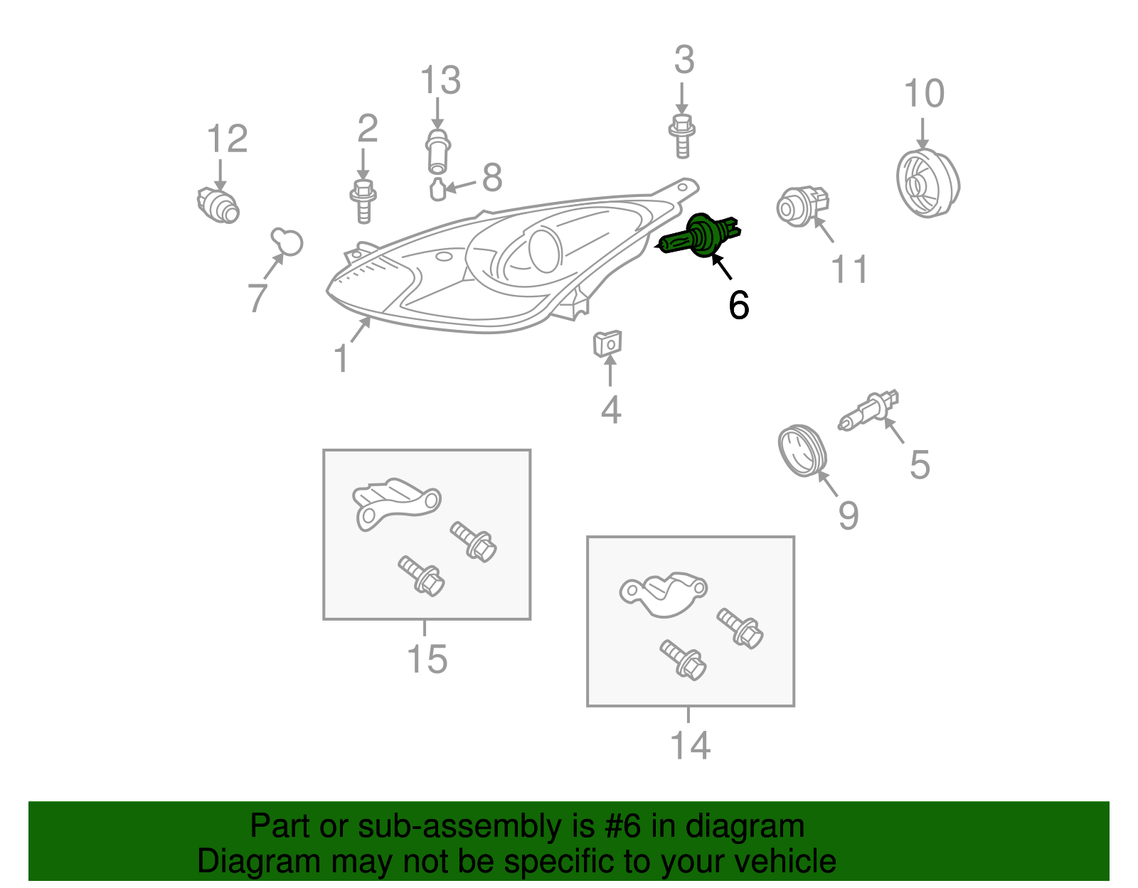2000-2005 Toyota Headlamp Bulb 9098113063 | Toyota Parts Center