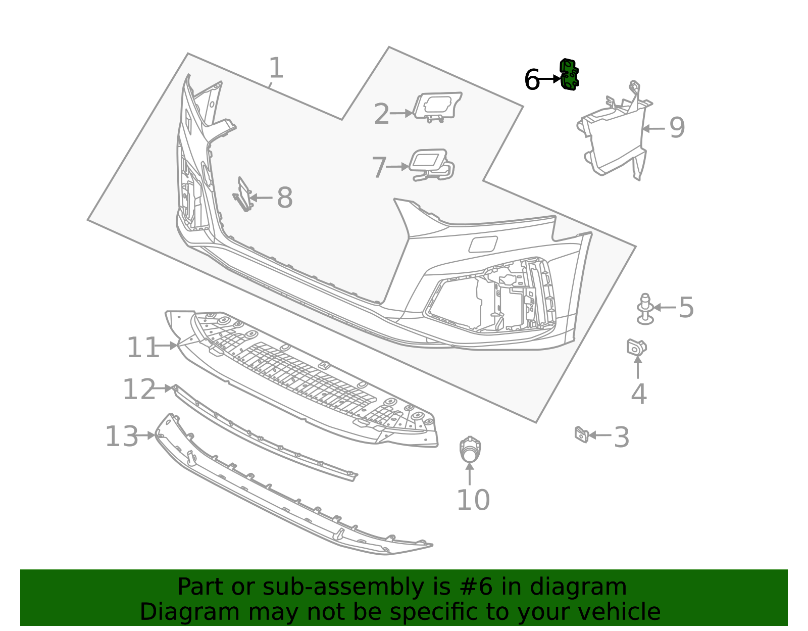 8W0-807-277 - Bumper Cover Strip 2017-2025 Audi | Audi OEM Parts Guy