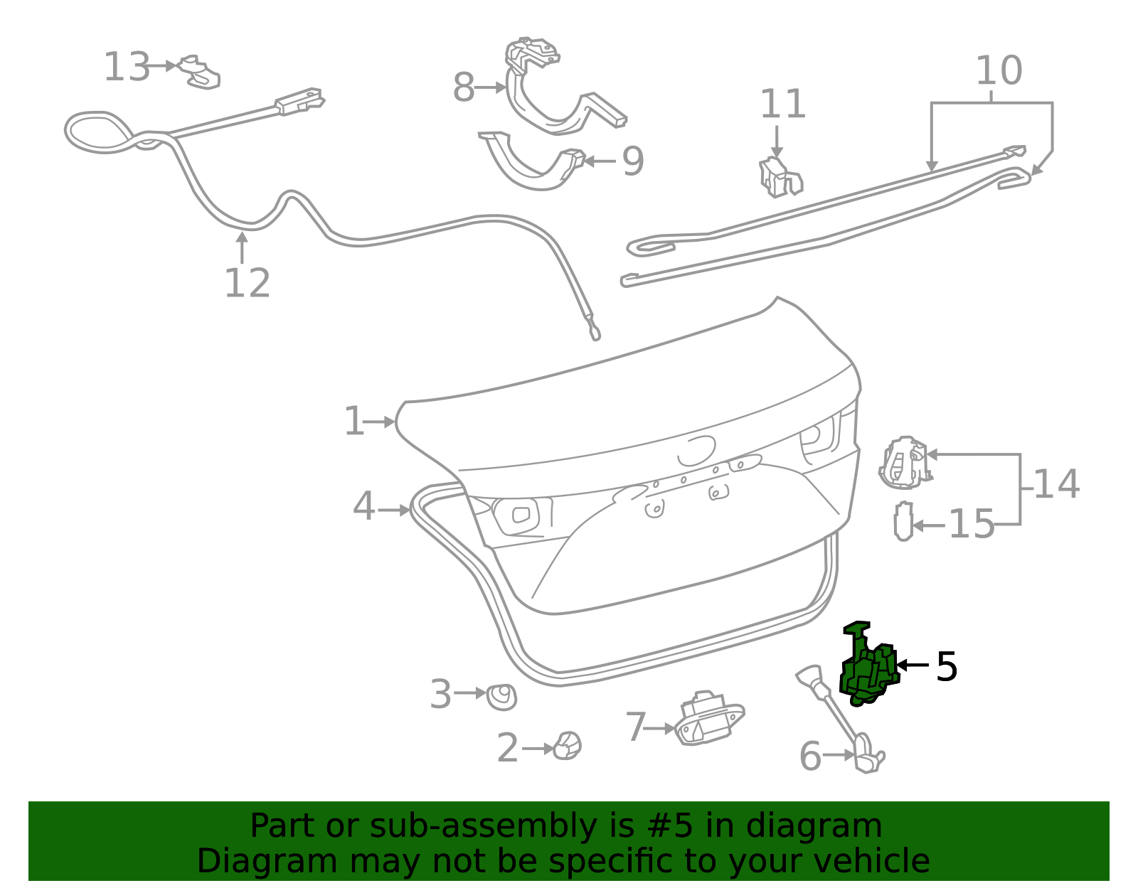 64600-06041 - Trunk Lock Actuator Motor 2012-2025 Toyota | Toyota San ...