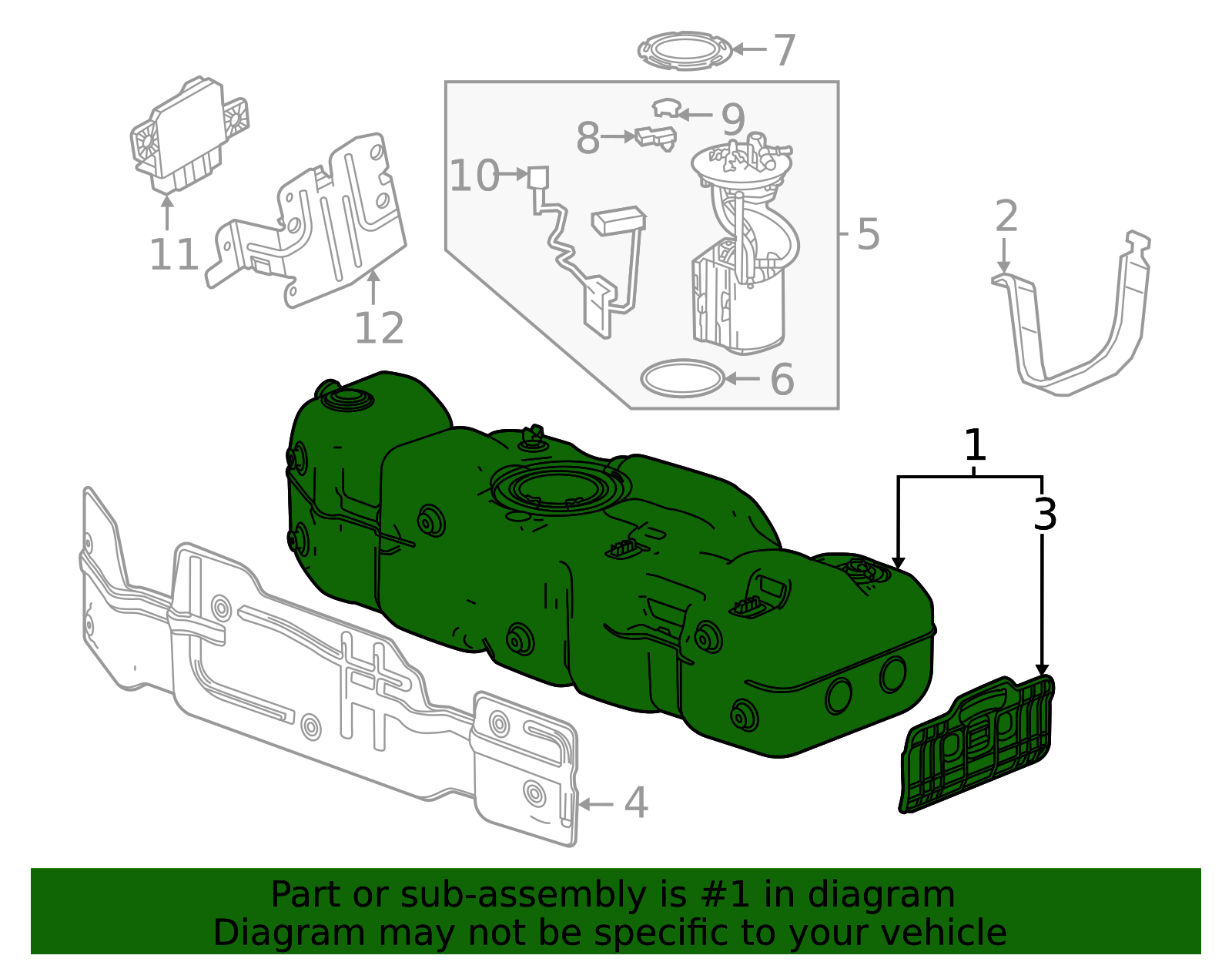 2021-2025 GM Fuel Tank 85563732 GM | GMPartsDirect.com