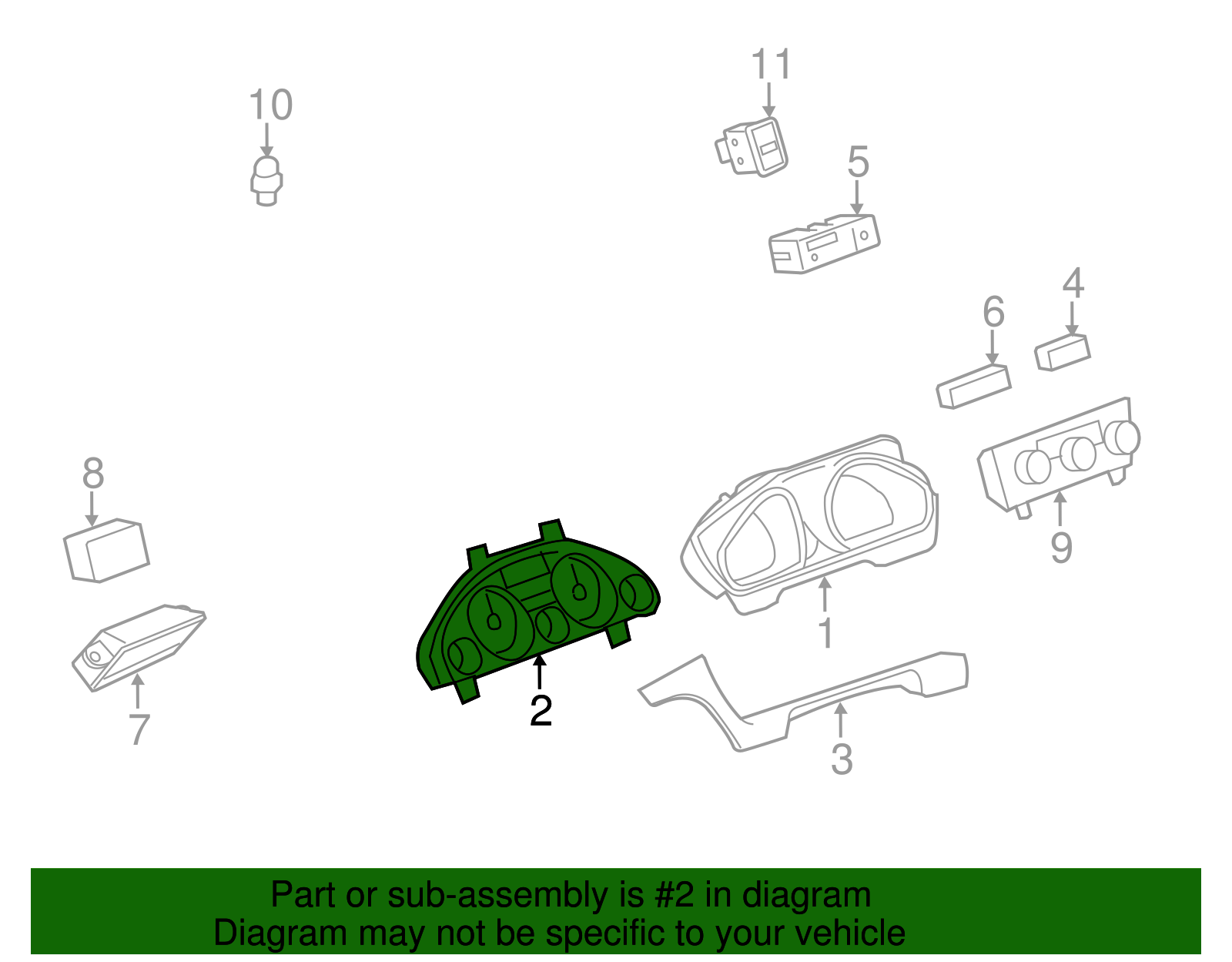 22868683 - Instrument Cluster 2014-2017 Chevrolet Traverse | Chevrolet ...
