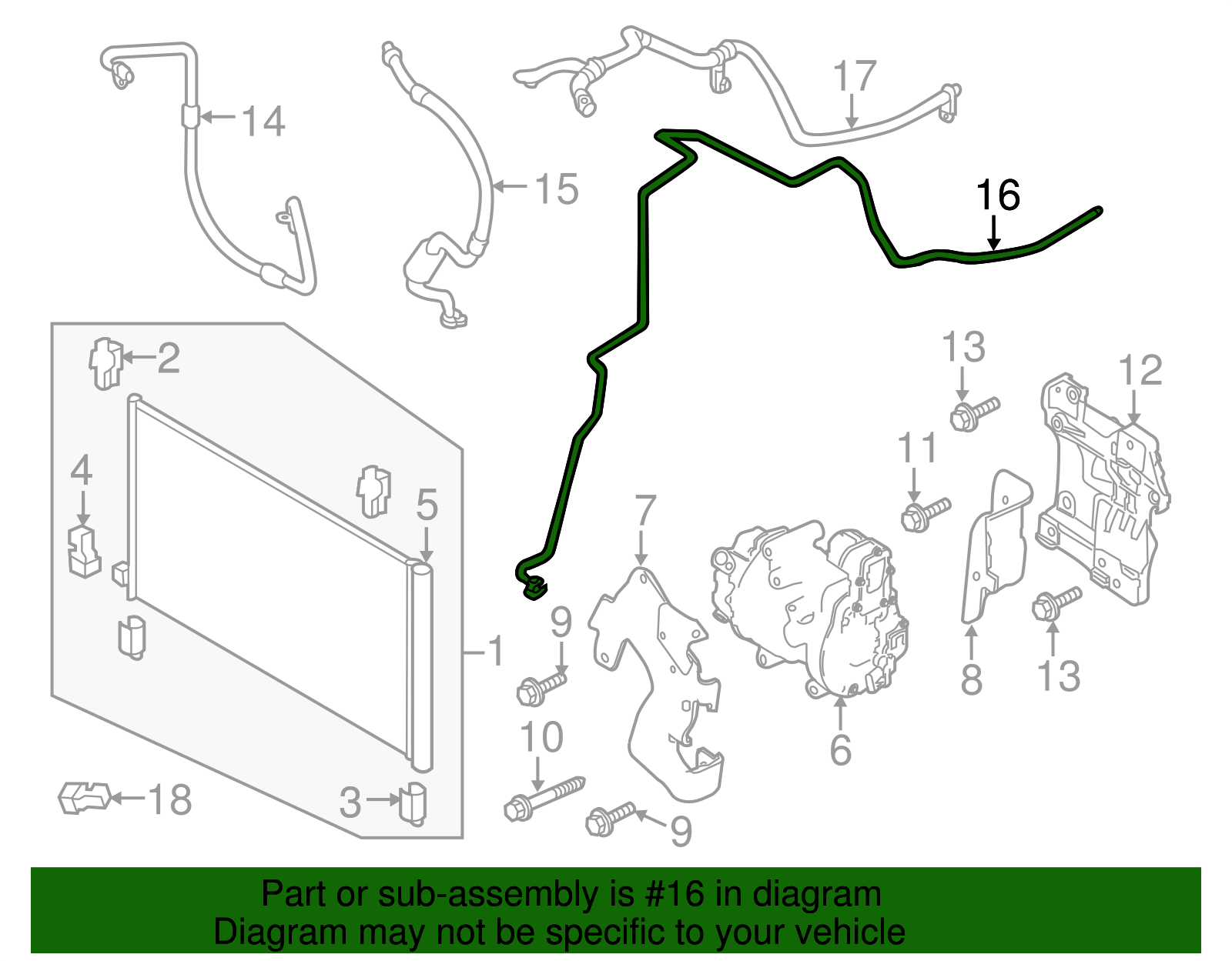 92440-4BC5B - Liquid Line - 2017-2019 Nissan Rogue | Nissan OEM Parts ...