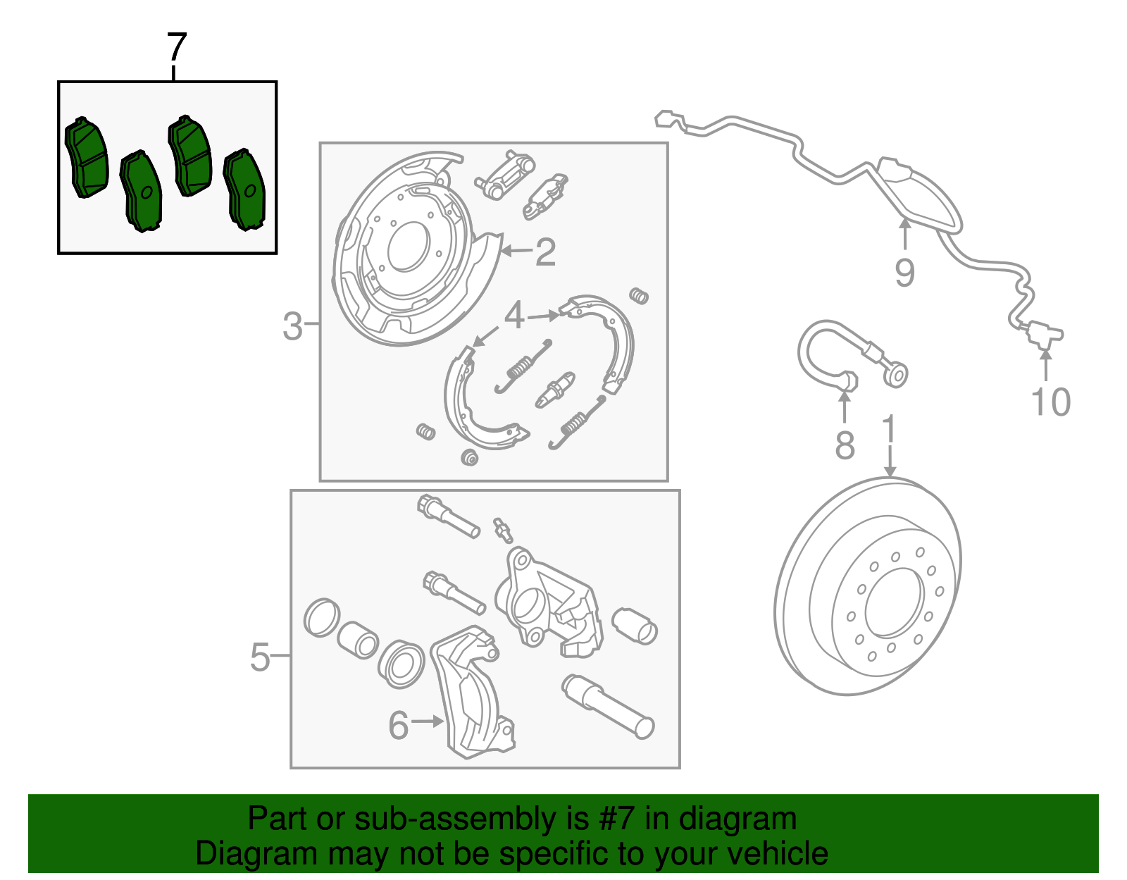04466-0C010 - Brake Pads Rear 2007-2017 Toyota | Longo Toyota Parts