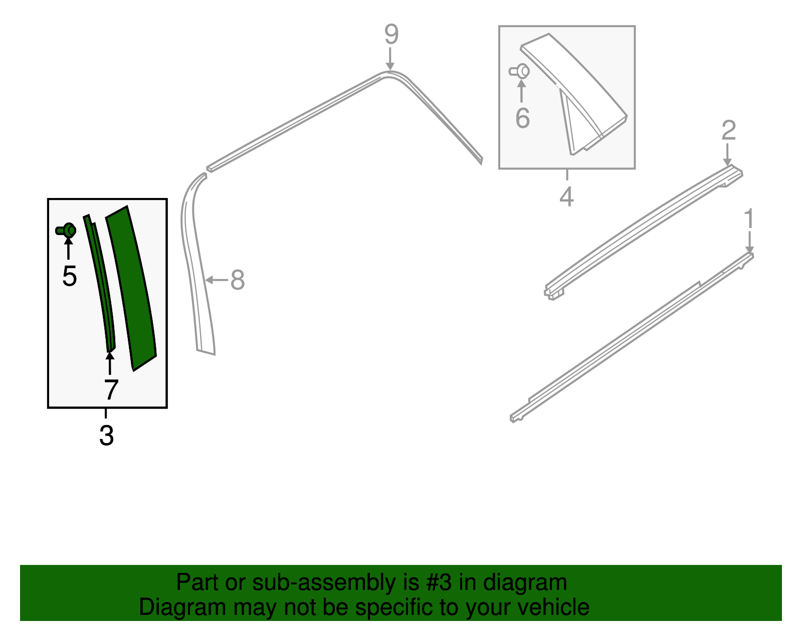 2016-2022 Mazda CX-9 Applique TK48-50-M30C | RealMazdaParts.com