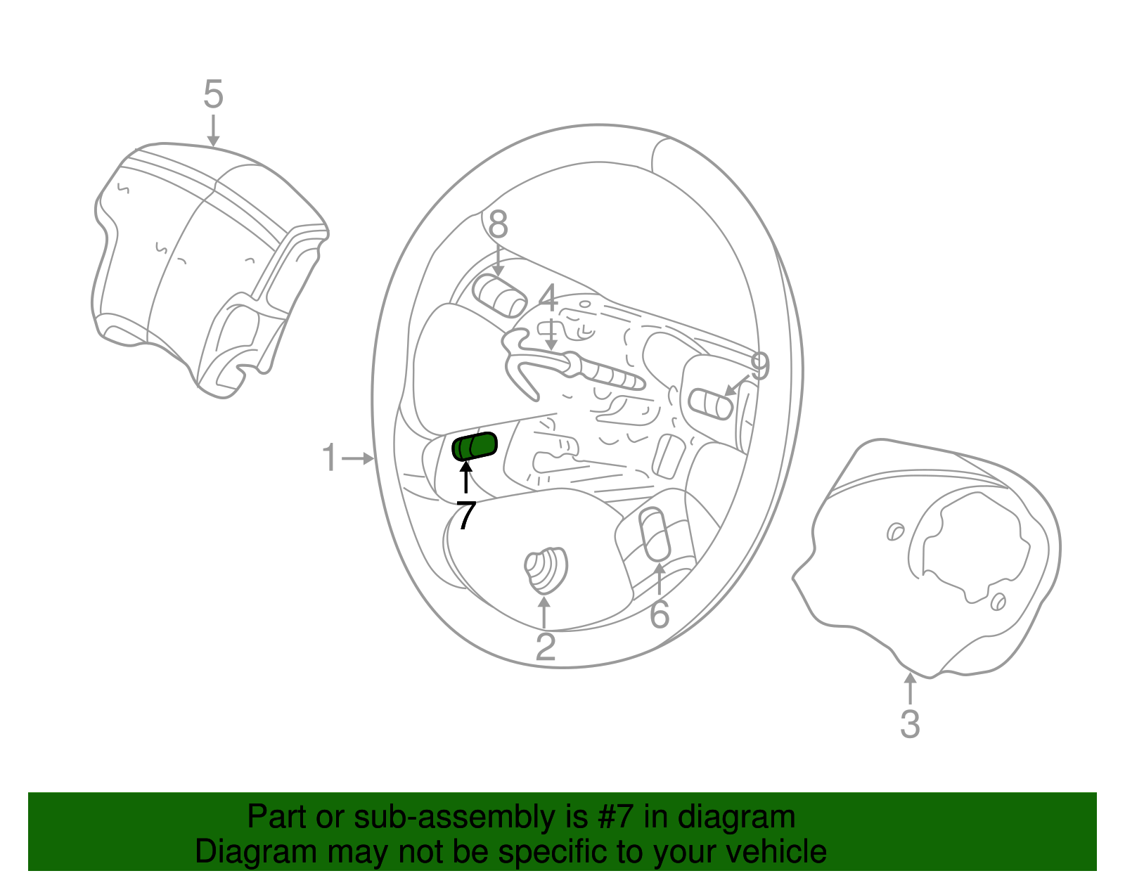 21997738 - 2002-2009 GM - Driver Side Driver Information Display and ...