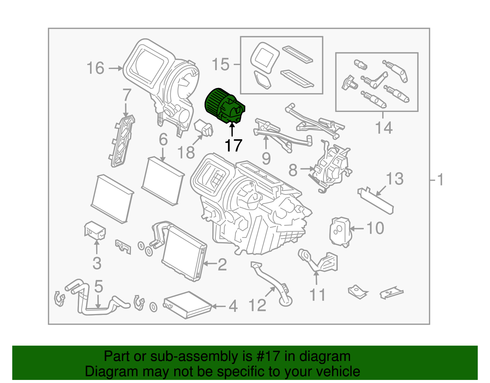 2008-2017 Land Rover Blower Motor LR016627 | OEM Parts Online