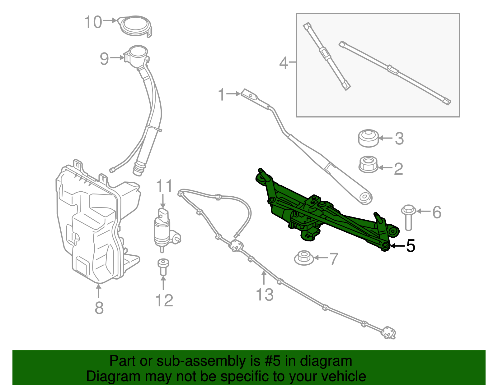 61-61-5-A36-E69 - High-Quality Motor & Linkage for 2016-2022 BMW X1 ...