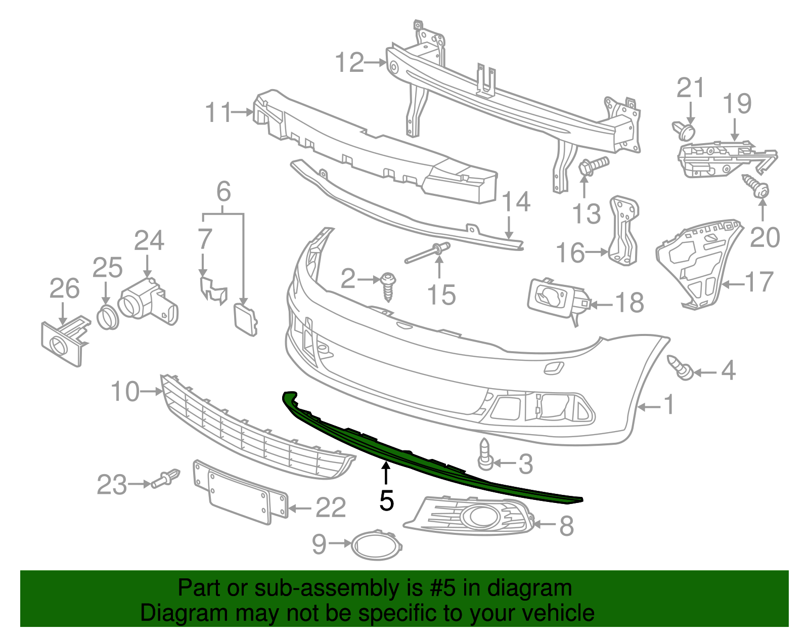 1Q0-805-915-9B9 - Spoiler 2007-2016 Volkswagen Eos | Volkswagen Parts ...