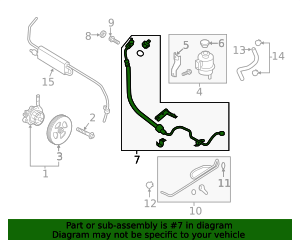 2022-2024 Nissan Pressure Hose 49720-9FV0A | Nissan Parts Central