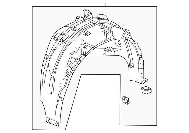 74552-T20-A00 - Wheelhouse Liner 2022-2025 Honda Civic | Honda Parts Online