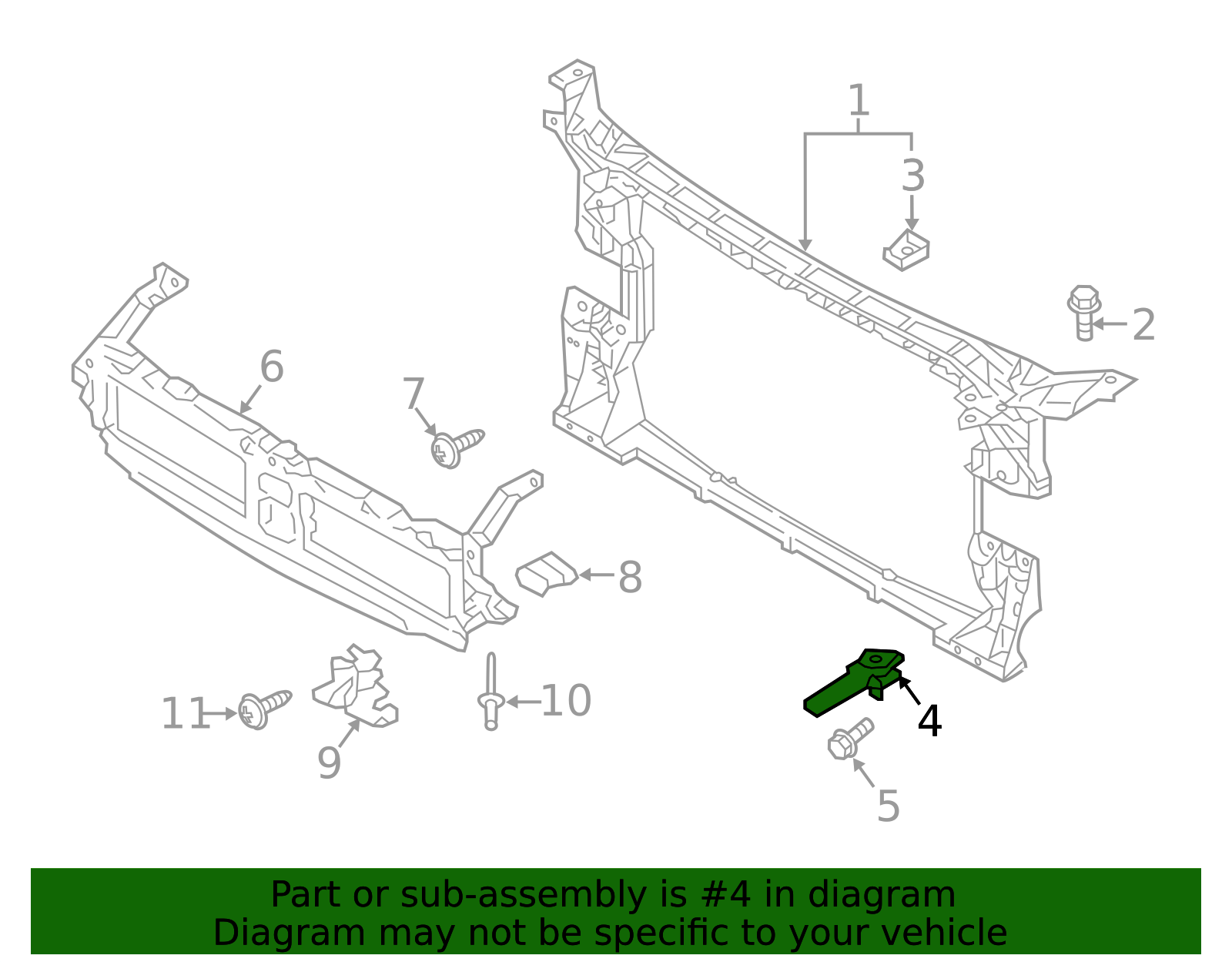 8W0-805-201 - Mount 2017-2025 Audi | Audi OEM Parts Guy