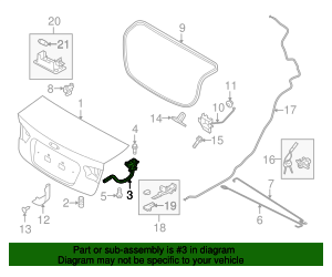 79210-1M000 - Hinge 2010-2013 Kia Forte | Genuine Kia Parts
