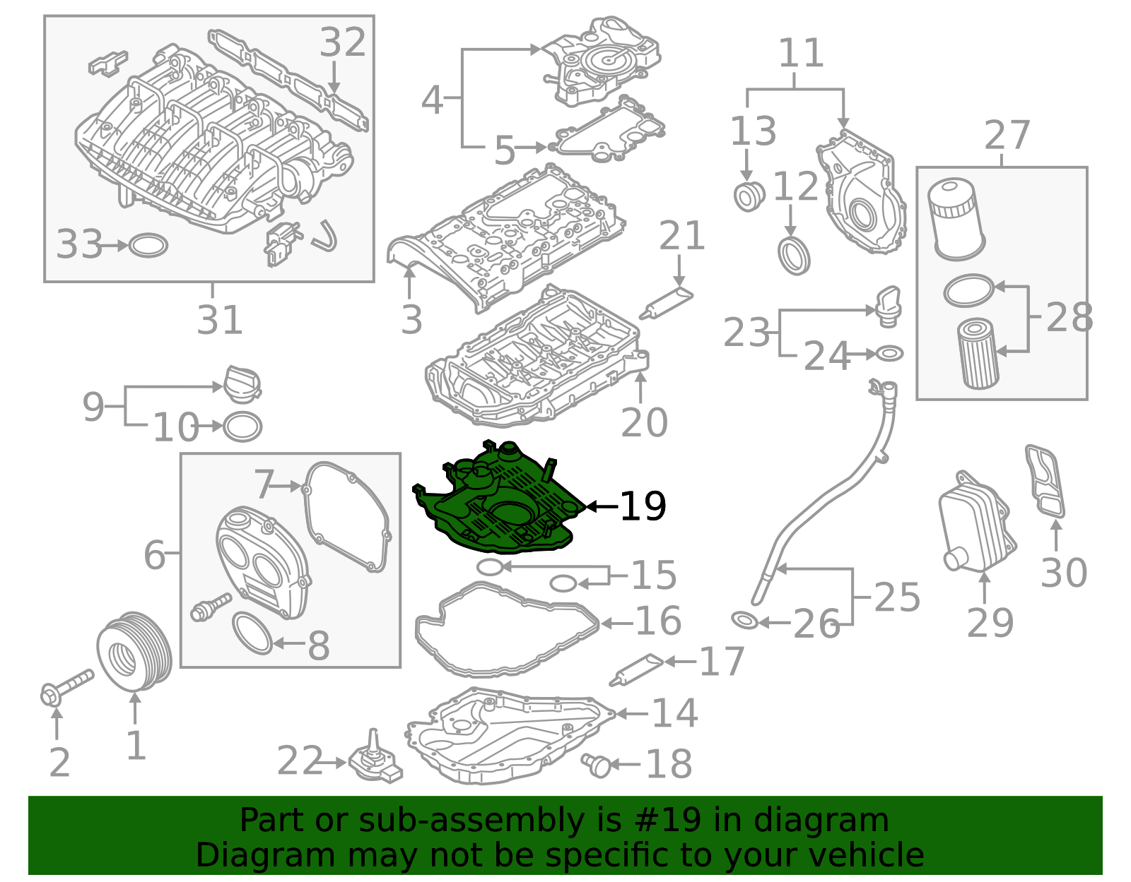 2013-2025 Volkswagen Oil Pan Baffle 06K-103-138-Q | vwpartscenter