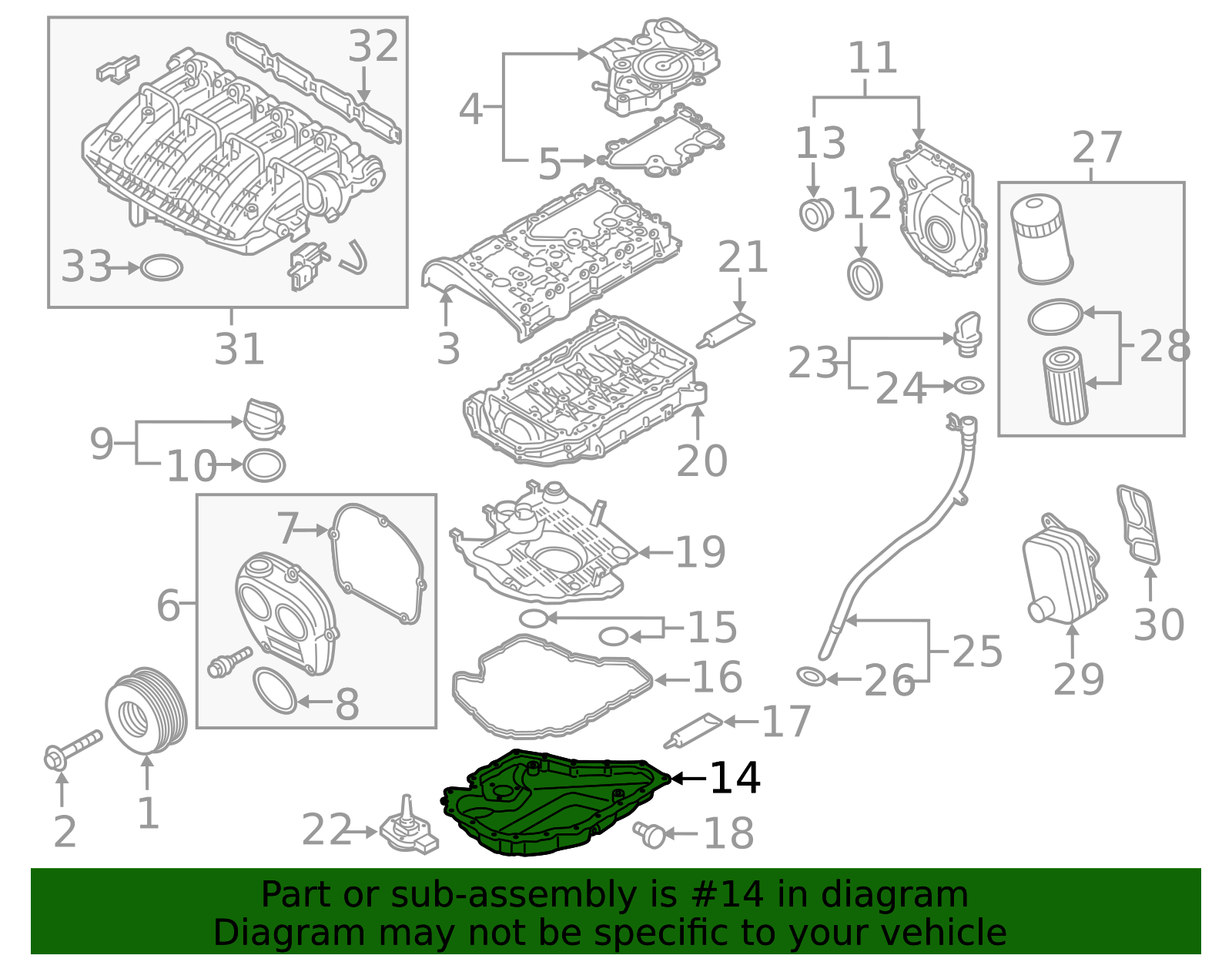 06K-103-600-AE - 2015-2019 Volkswagen - Oil Pan | Quick VW Parts