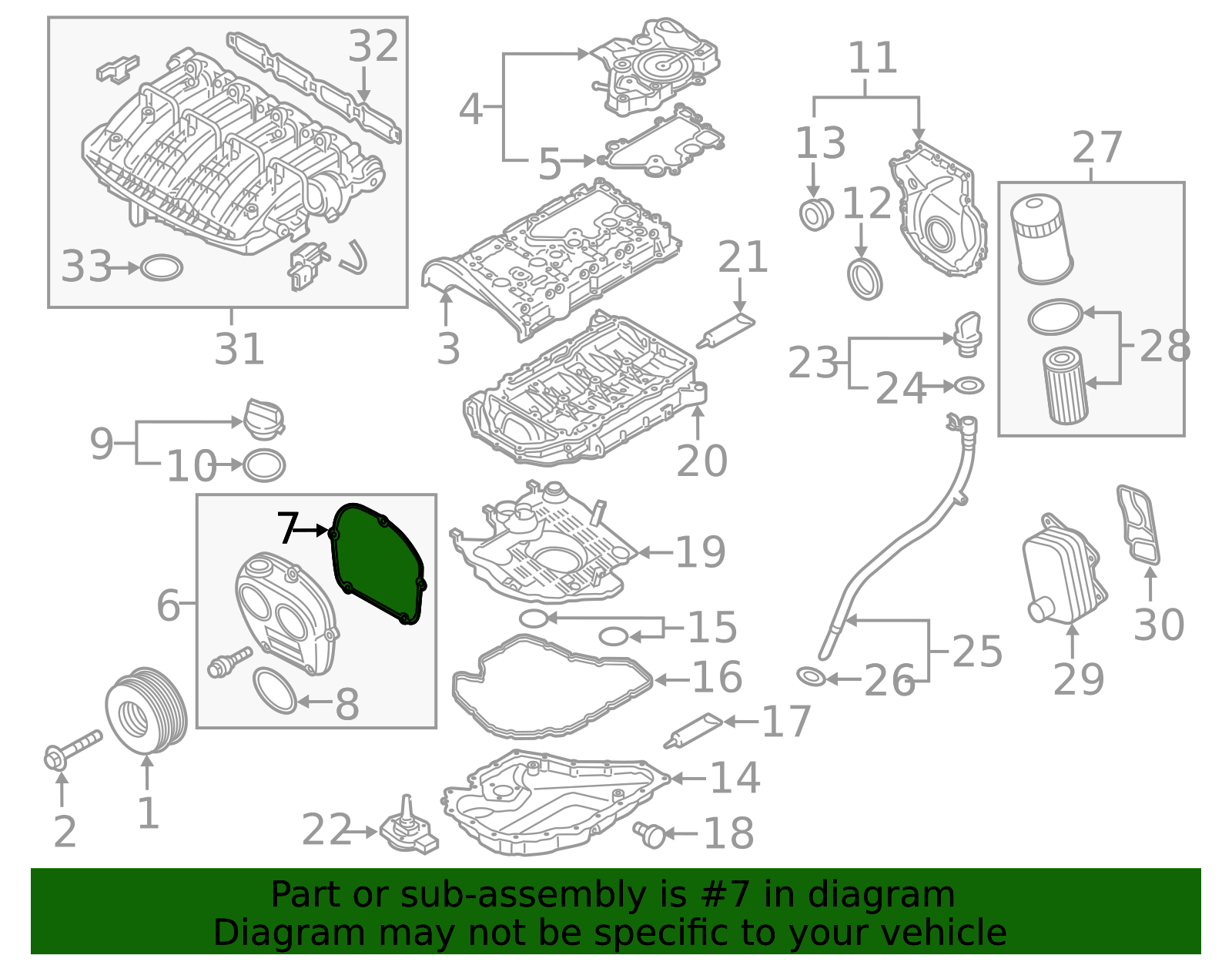 Engine Timing Cover Gasket 06L-103-483-A | OEM Parts Online