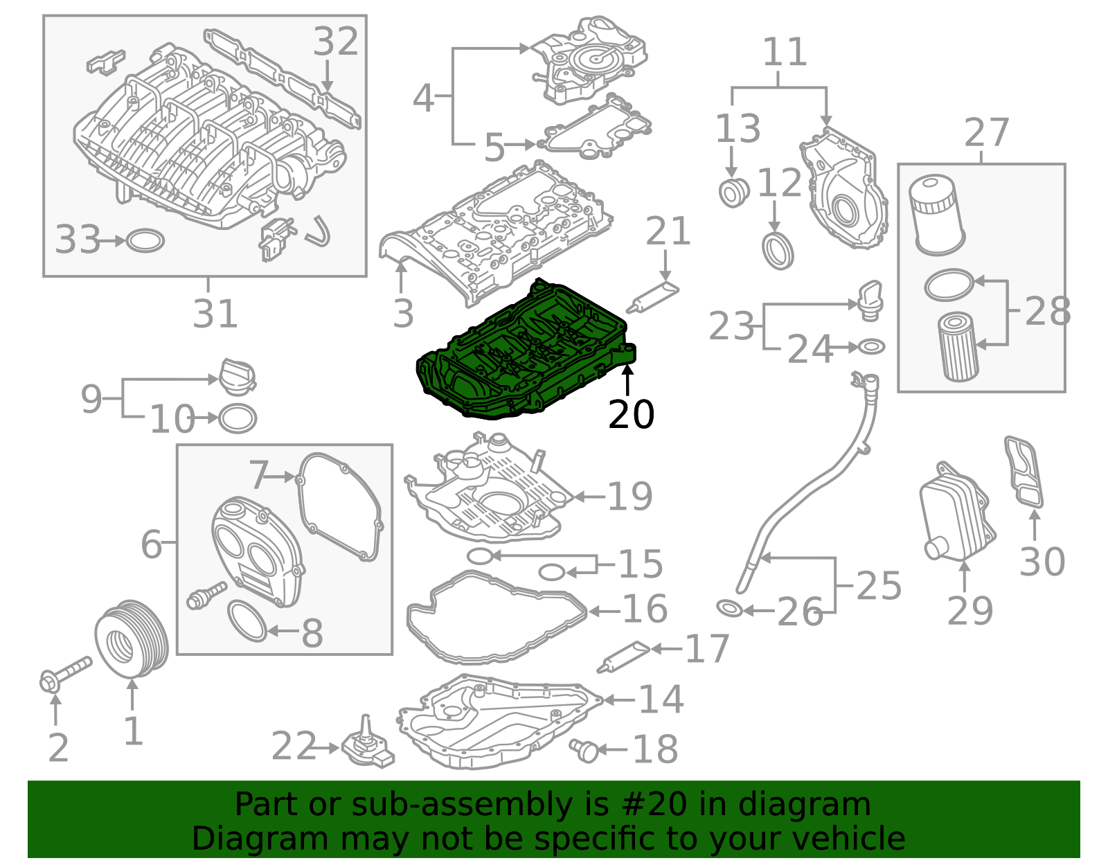06K-103-603-BC - High-Quality Oil Pan for 2013-2019 Volkswagen ...