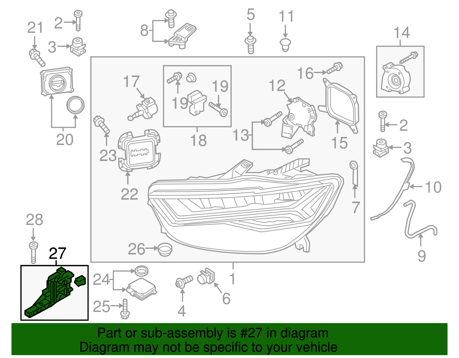 2016-2018 Audi Mount Bracket 4G0-805-607-A | Audi Parts