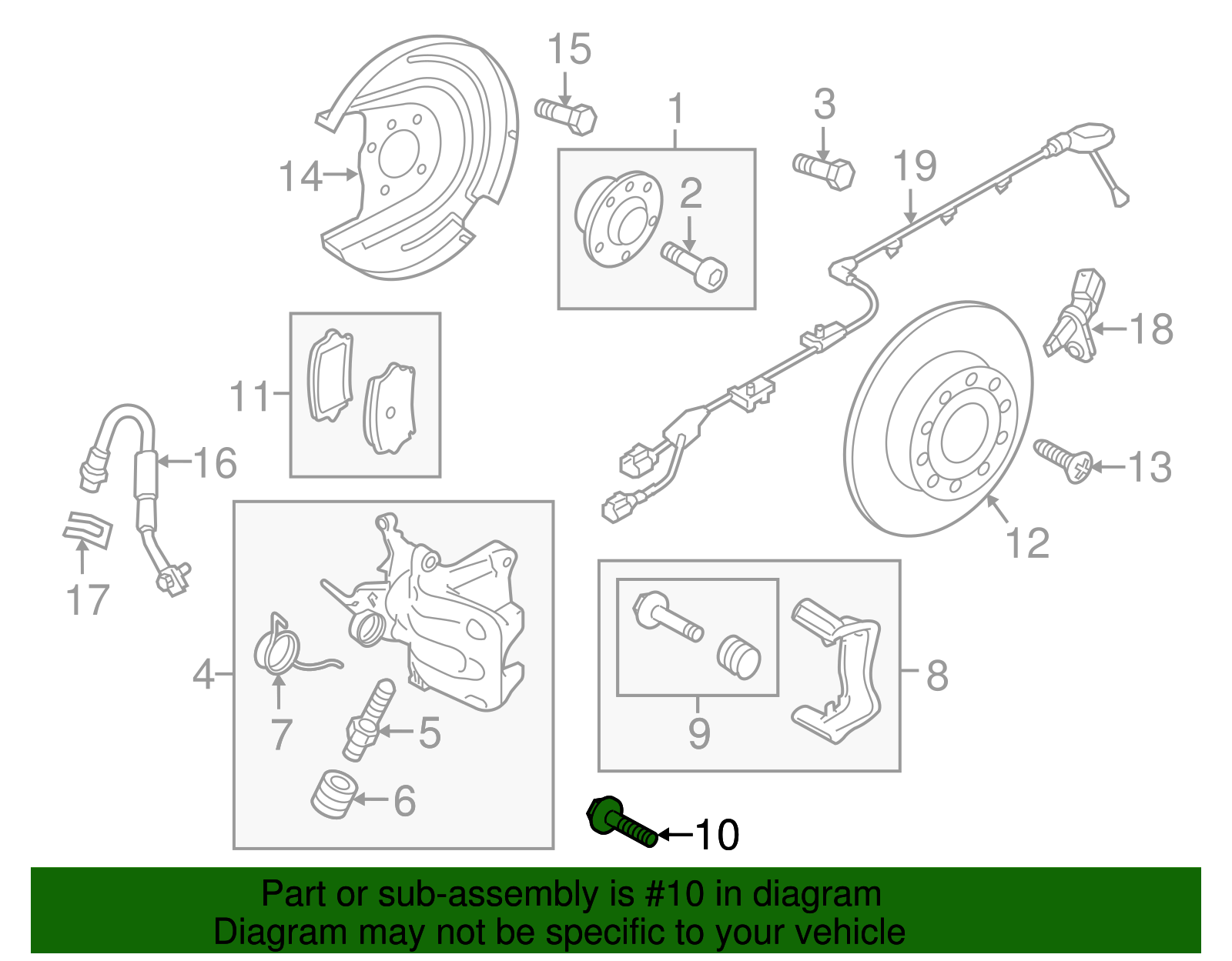 2005-2025 Volkswagen Disc Brake Caliper Bracket Mounting Bolt N-911-689 ...