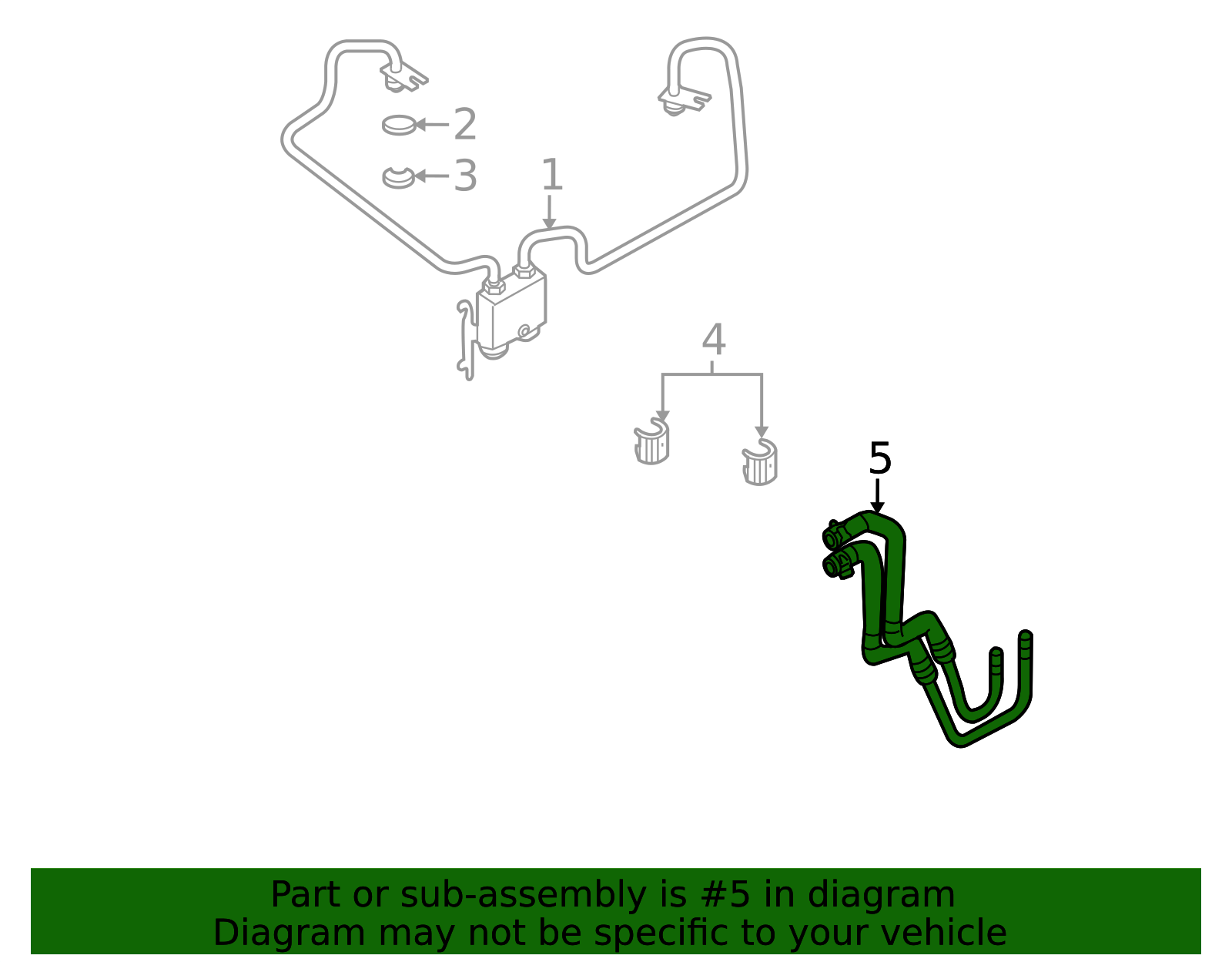 2008-2019 Ford Automatic Transmission Oil Cooler Hose Assembly AG1Z ...