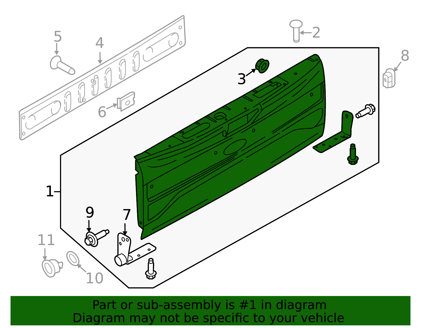 ML3Z-9940700-Q - Tail Gate 2021-2025 Ford | Ford Parts Direct