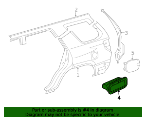 62903-60102 - Quarter Outlet Vent 2010-2024 Toyota 4Runner | Norm ...