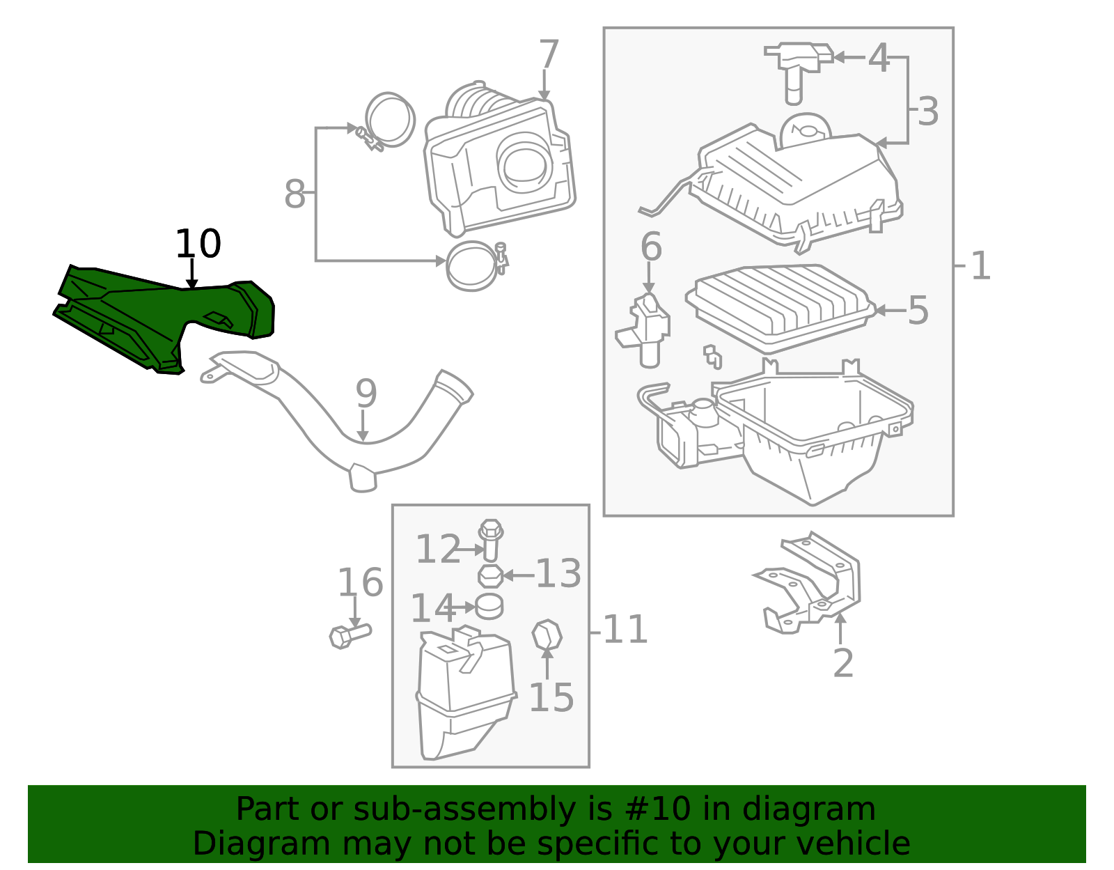 2005-2012 Toyota Avalon Air Duct 17752-AD010 | MotorMotor