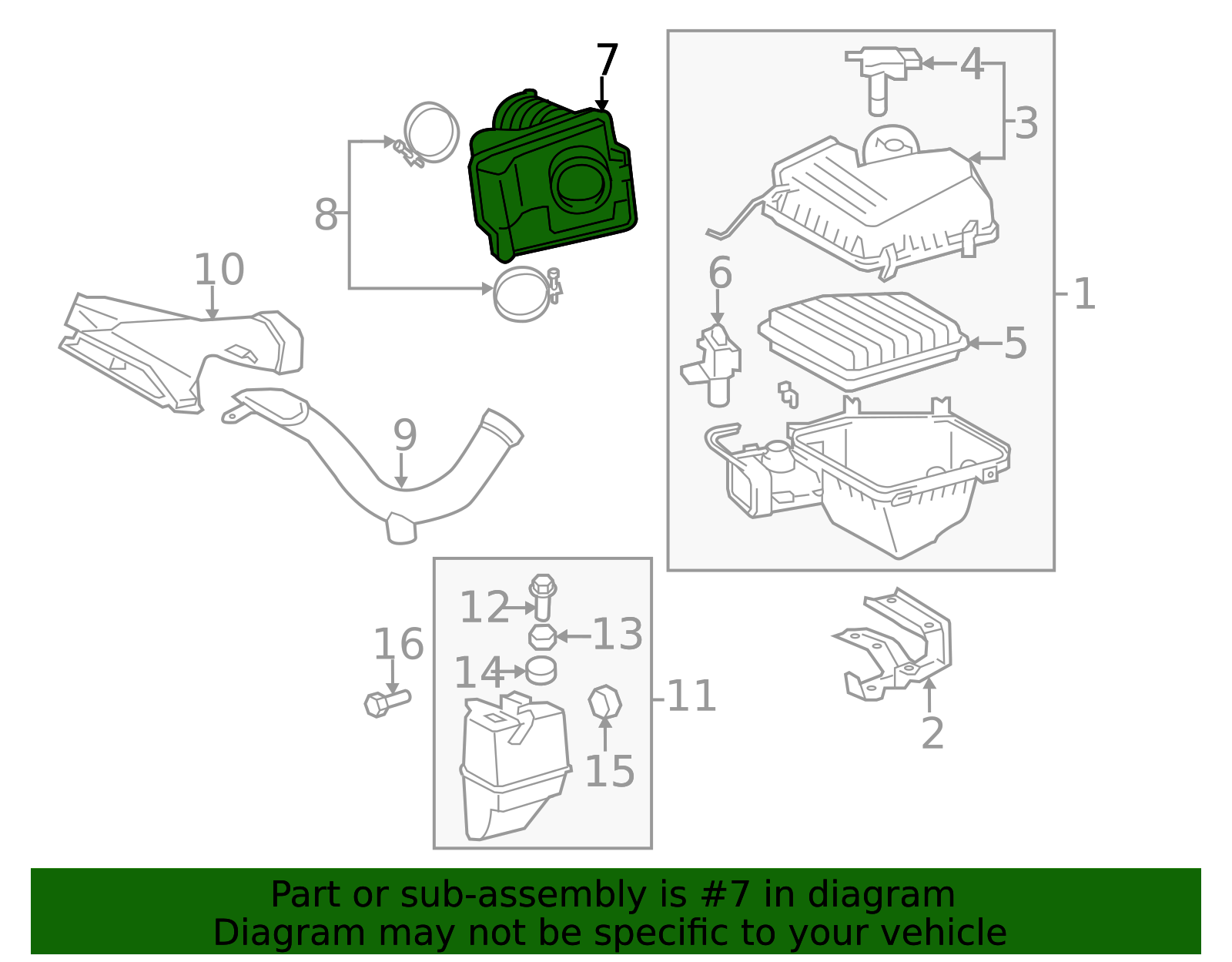 17881-AD010 - Upper Resonator - 2005-2012 Toyota Avalon | Nucar Toyota ...