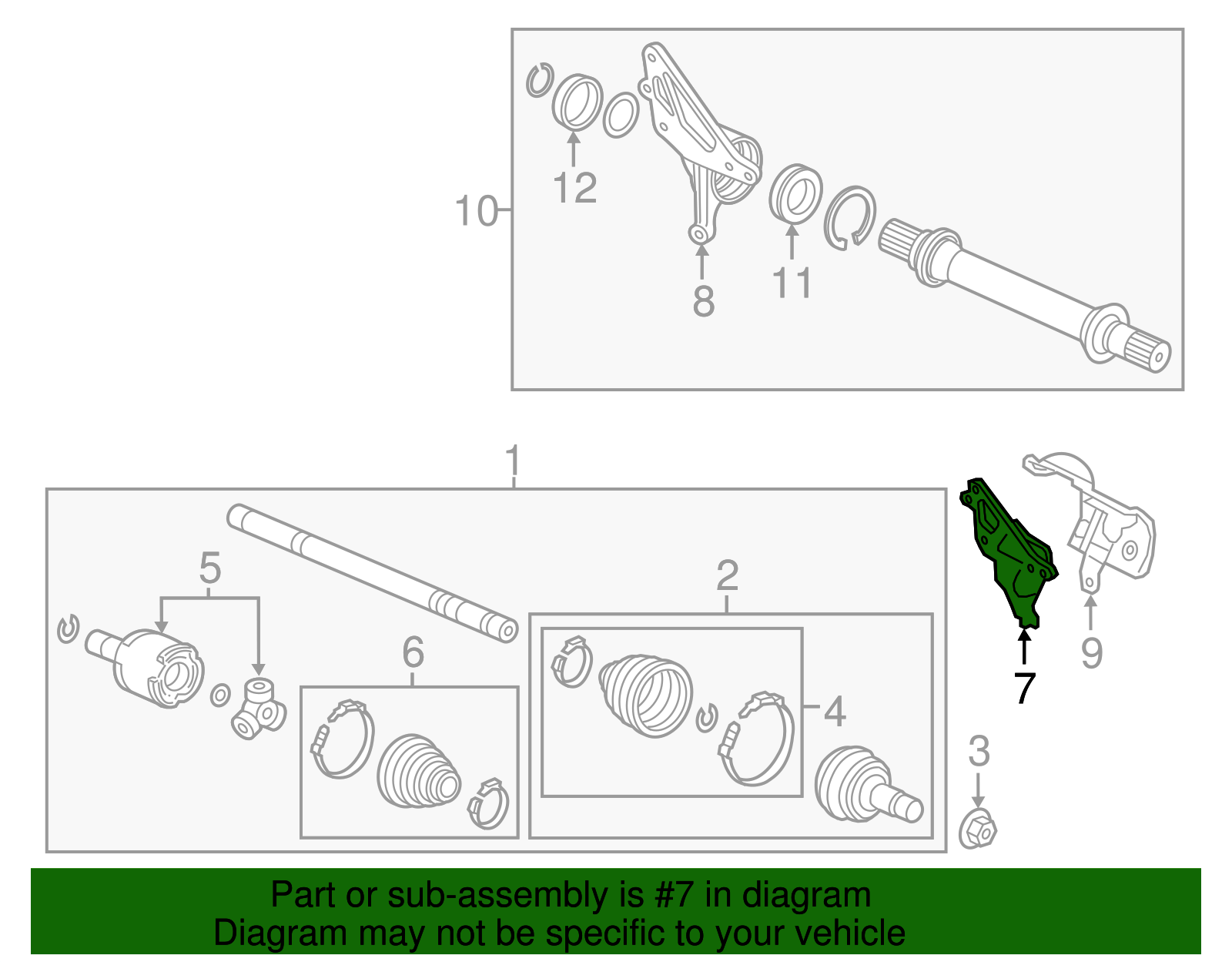 Genuine OEM Acura - Bearing Support Part# 44512-SZA-A00 | Acura Parts ...