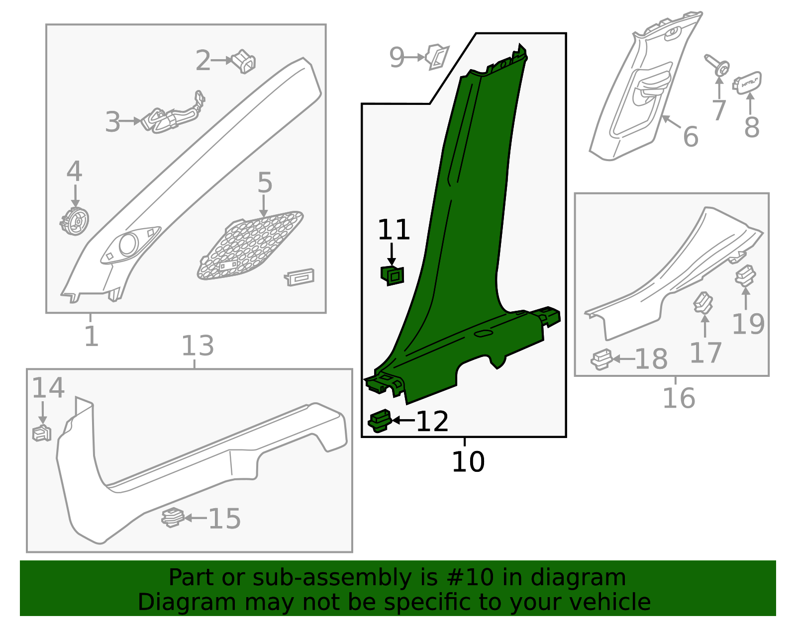 42879710 - Lower Center Pillar Trim | Partners Chevy