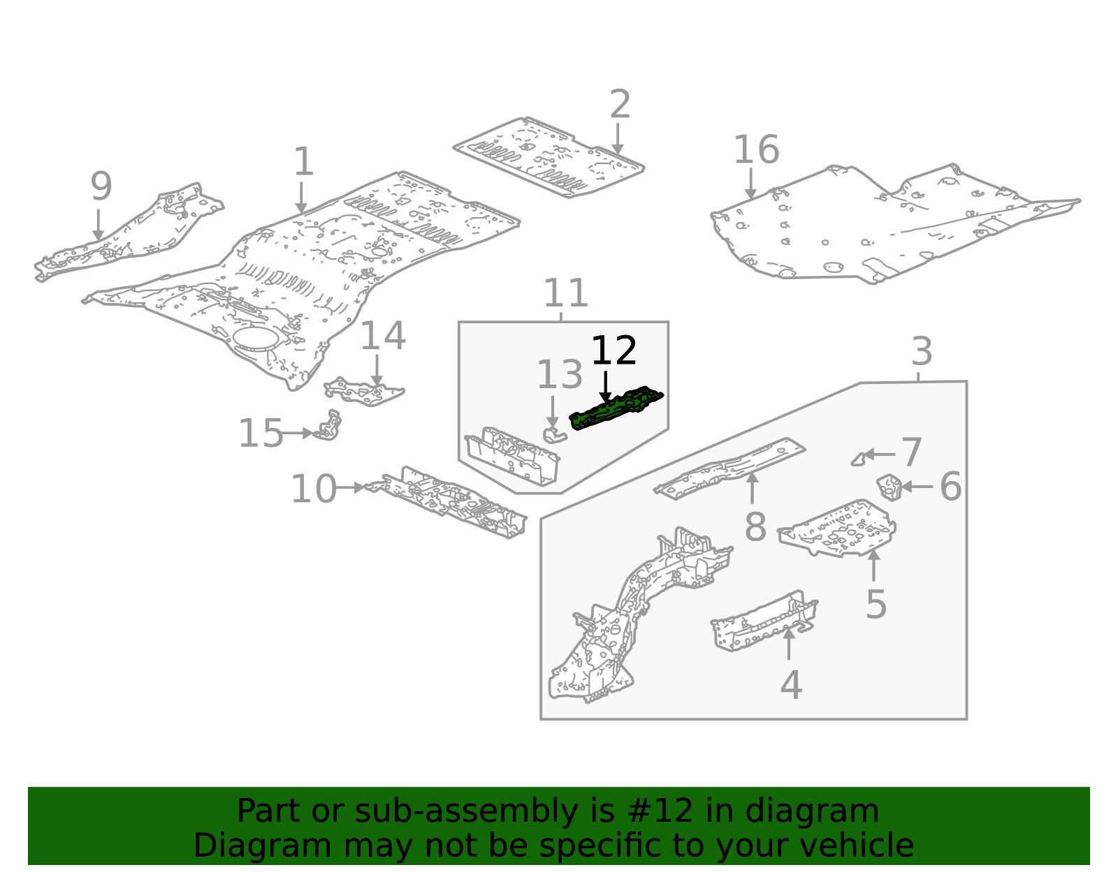 2022-2025 Acura MDX Spare Support 65811-TYA-A00ZZ | OEM Parts Online