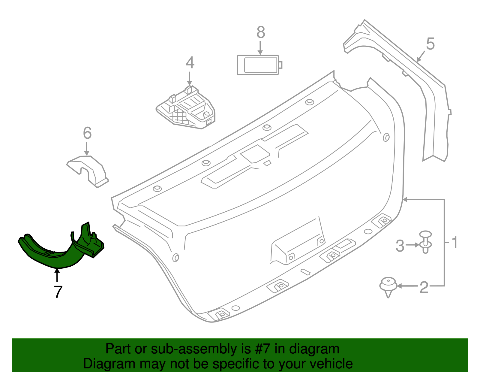 2017-2023 BMW 2017-2023 BMW - Hinge Cover 51-49-7-383-562 | BMW Parts ...