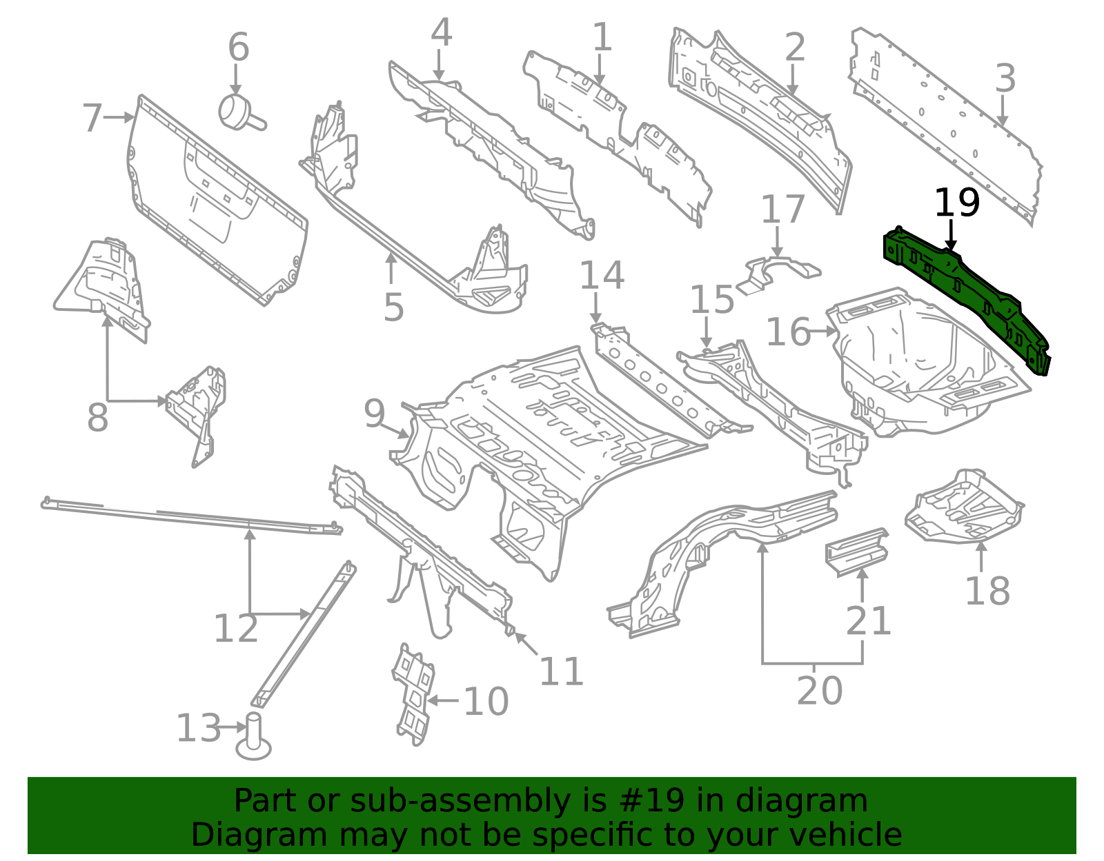 Mercedes-Benz Floor Pan Crossmember - Underbody Support Beam - Part ...