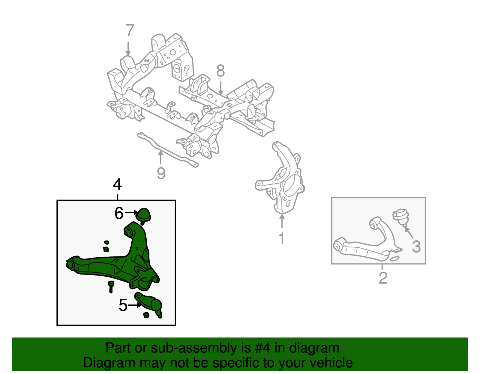 MR496795 - Lower Control Arm 2001-2006 Mitsubishi Montero | Mitsubishi ...