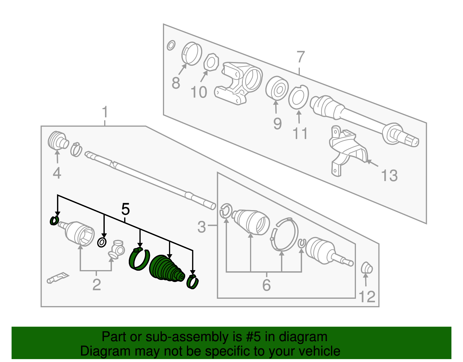 44017-TA0-A01 - 2008-2012 Honda Accord - Boot Set Inboard | Honda Car ...