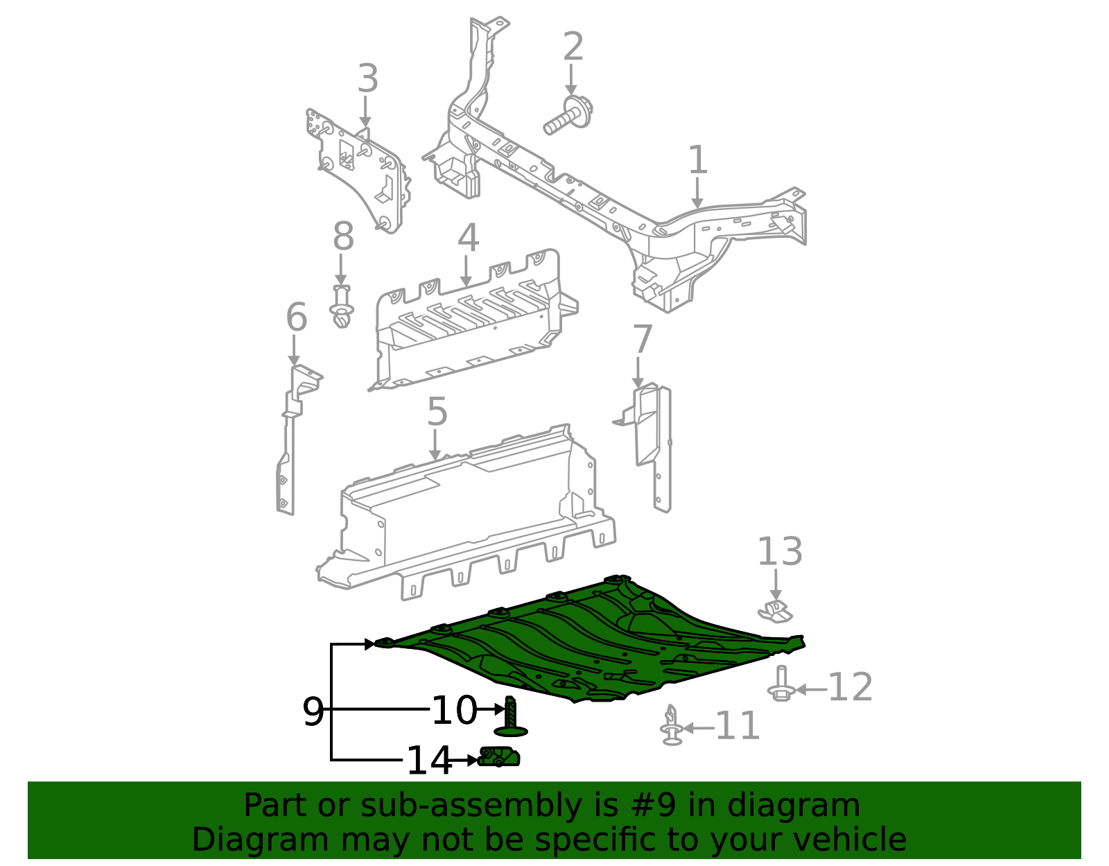 2024-2025 Ford Mustang Mach-E Under-Body Shield RK9Z-6775-A | Miracle ...