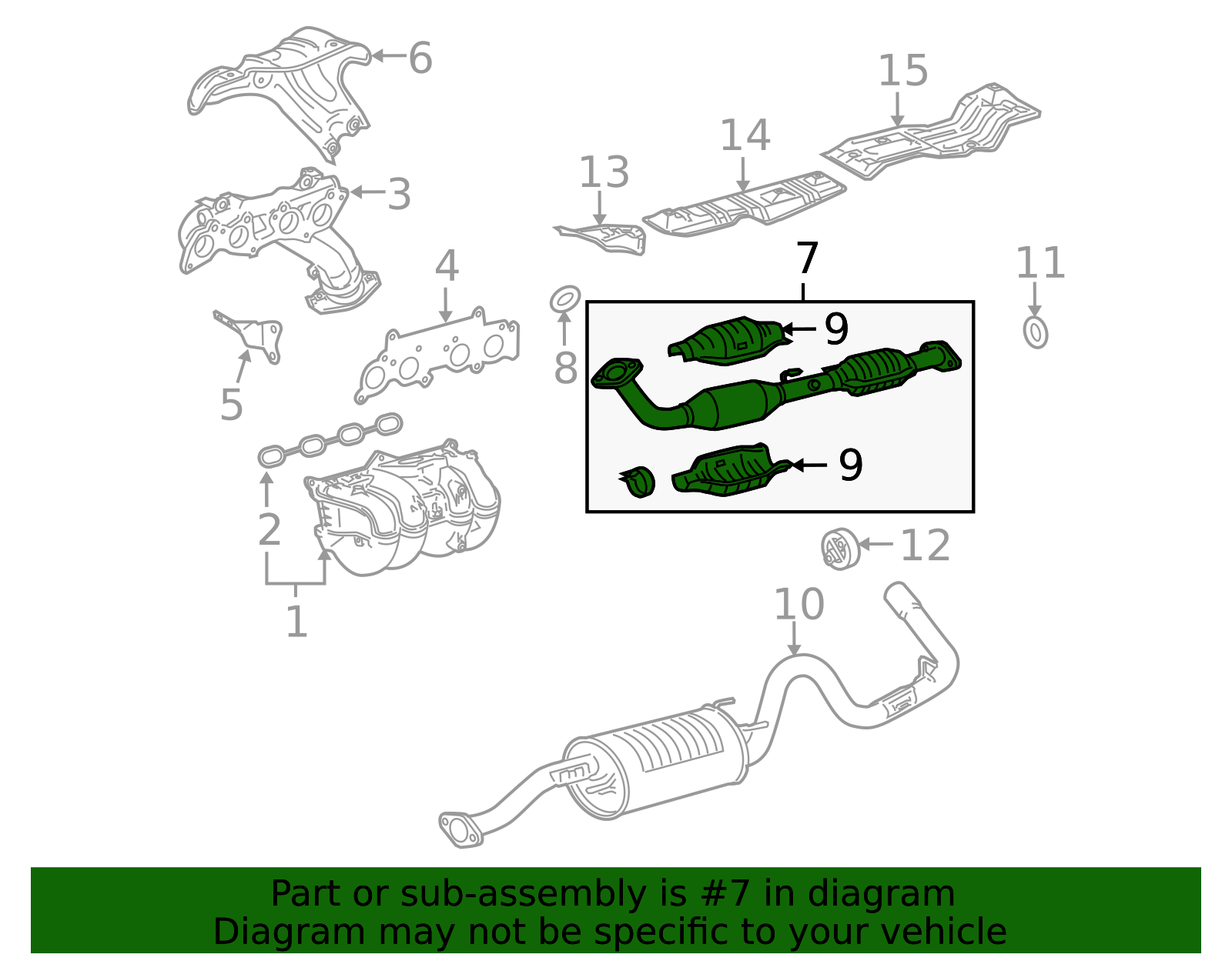 17410-0C100 - Converter & Pipe - 2005-2012 Toyota Tacoma | Lithia ...
