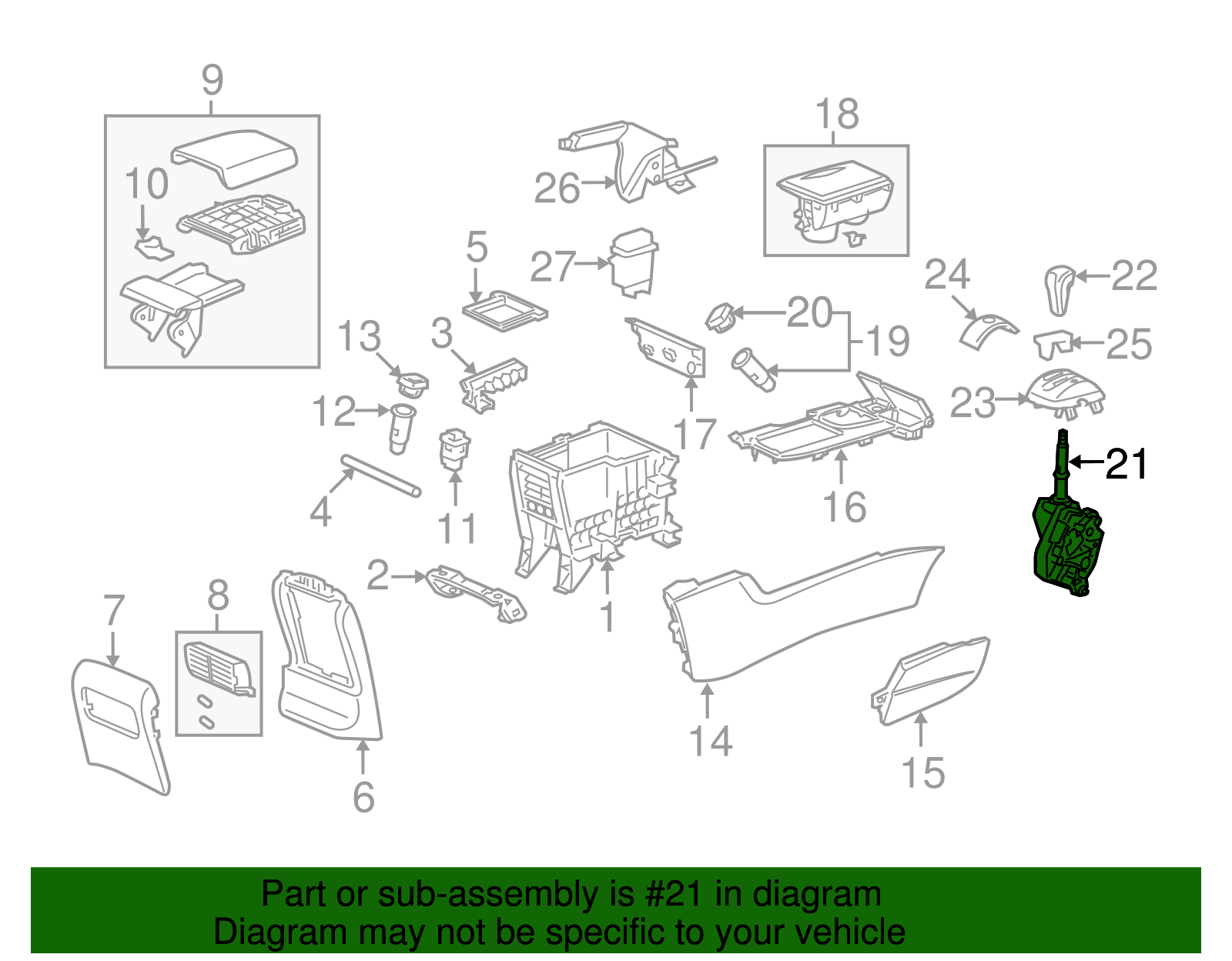 2011-2015 Honda | Shift Lever | 54200-TA5-A41 | Honda OEM Discount Parts