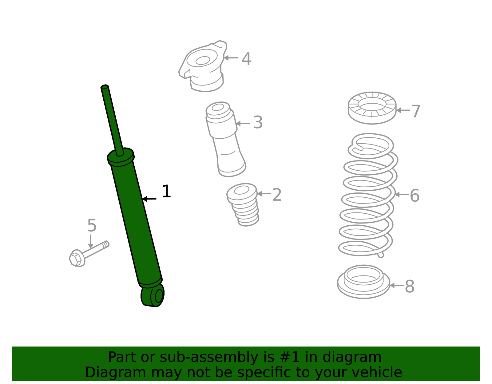 2007-2011 Hyundai Azera Shock Absorber 55311-3L630 | MotorMotor
