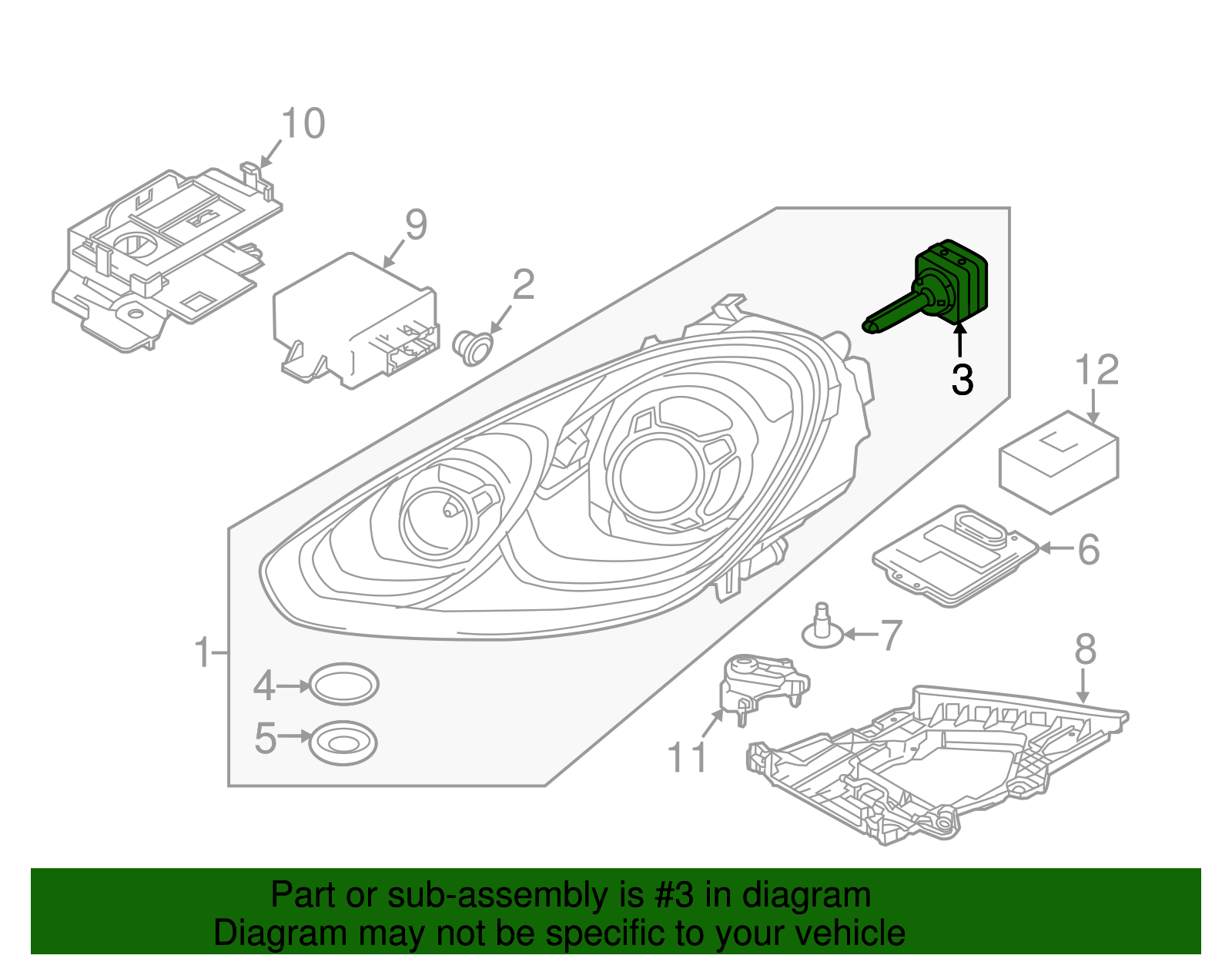 2015-2018 Porsche Cayenne Xenon Bulb 958-631-218-00 | Porsche Marin