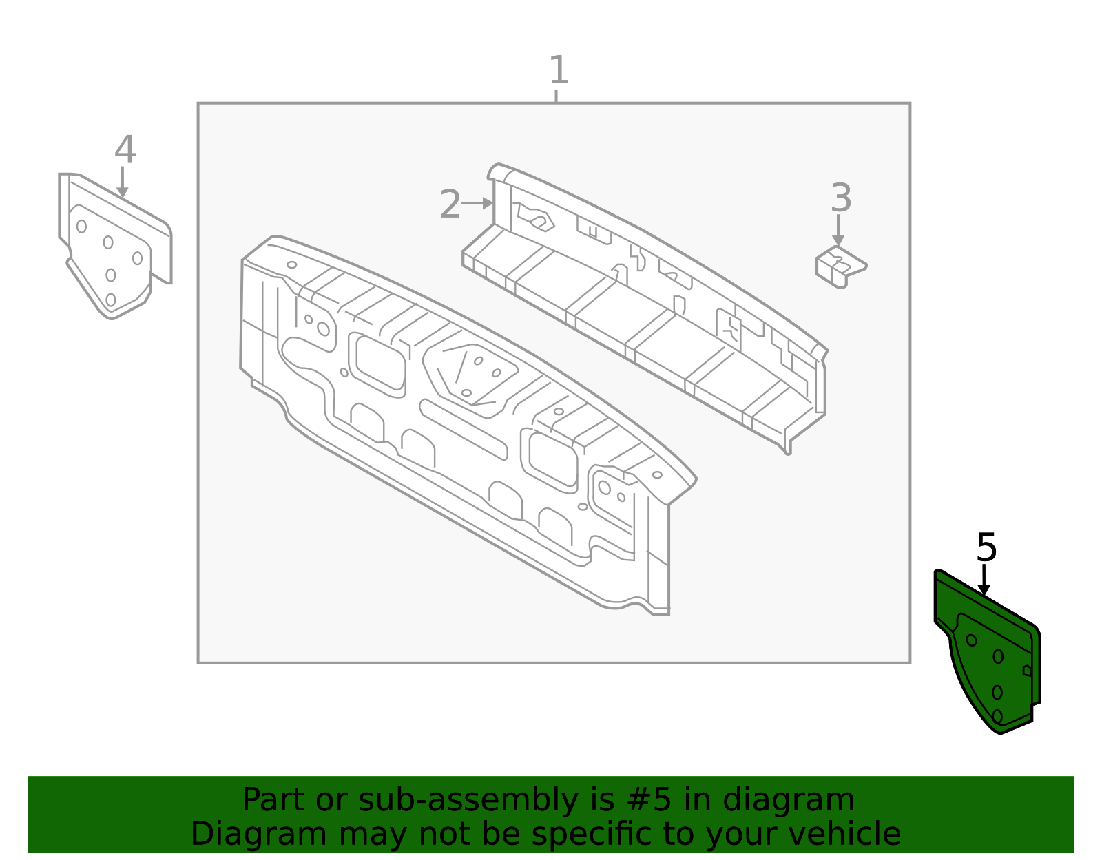 5281A609 - Rear Body Extension 2018-2025 Mitsubishi Eclipse Cross ...