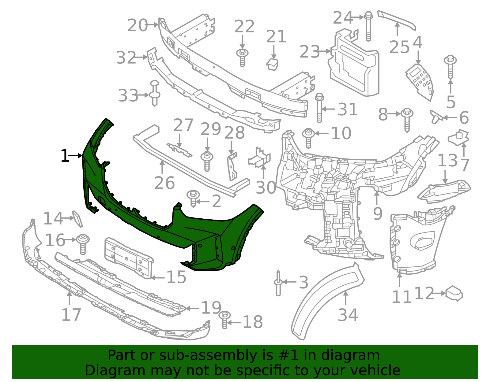 51115a45330 - 2024-2026 BMW X5 Bumper Cover (51-11-5-A45-330) | Parts ...